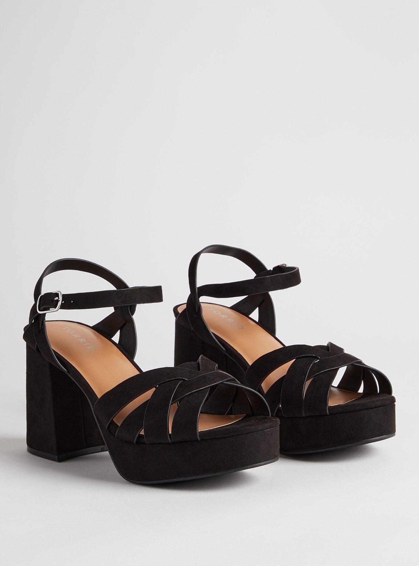 Plus Size - Platform Flared Heel Sandal (WW) - Torrid