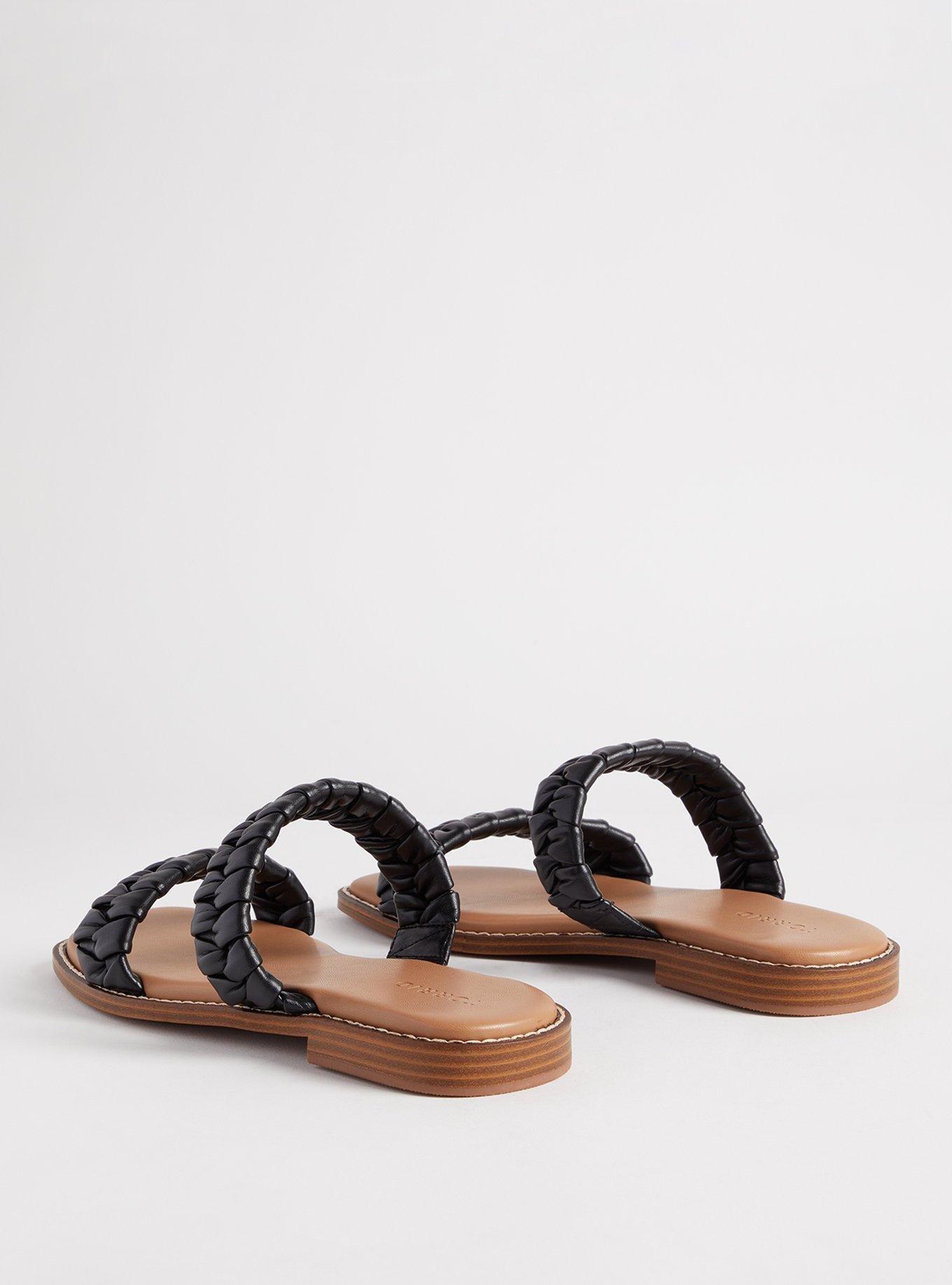 Plus Size - Braided Two Band Slide (WW) - Torrid