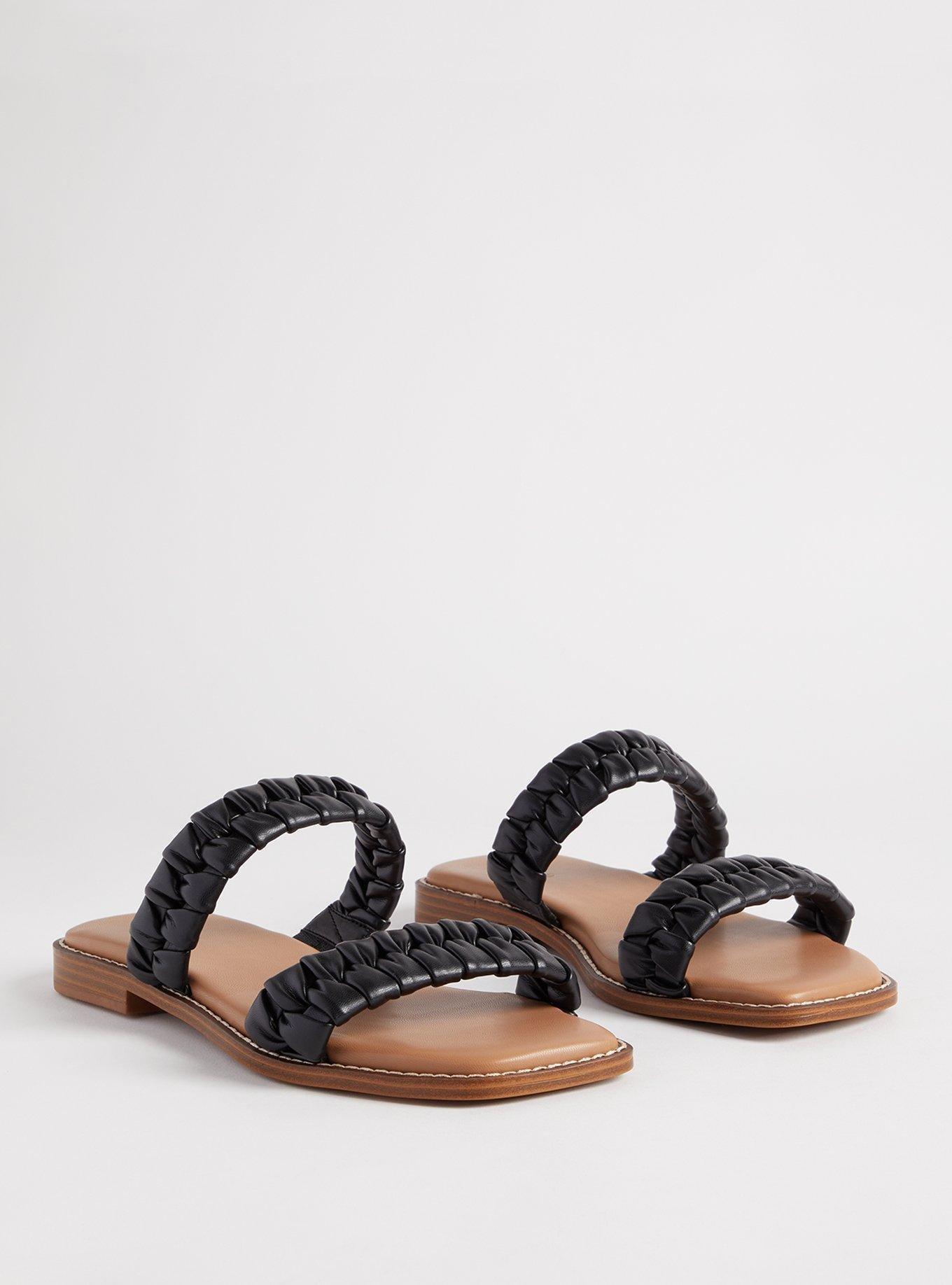 Plus Size - Braided Two Band Slide (WW) - Torrid