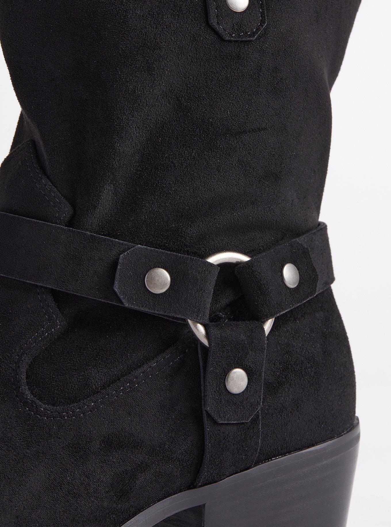 Plus Size - Pointed Toe Harness Midshaft Bootie (WW) - Torrid