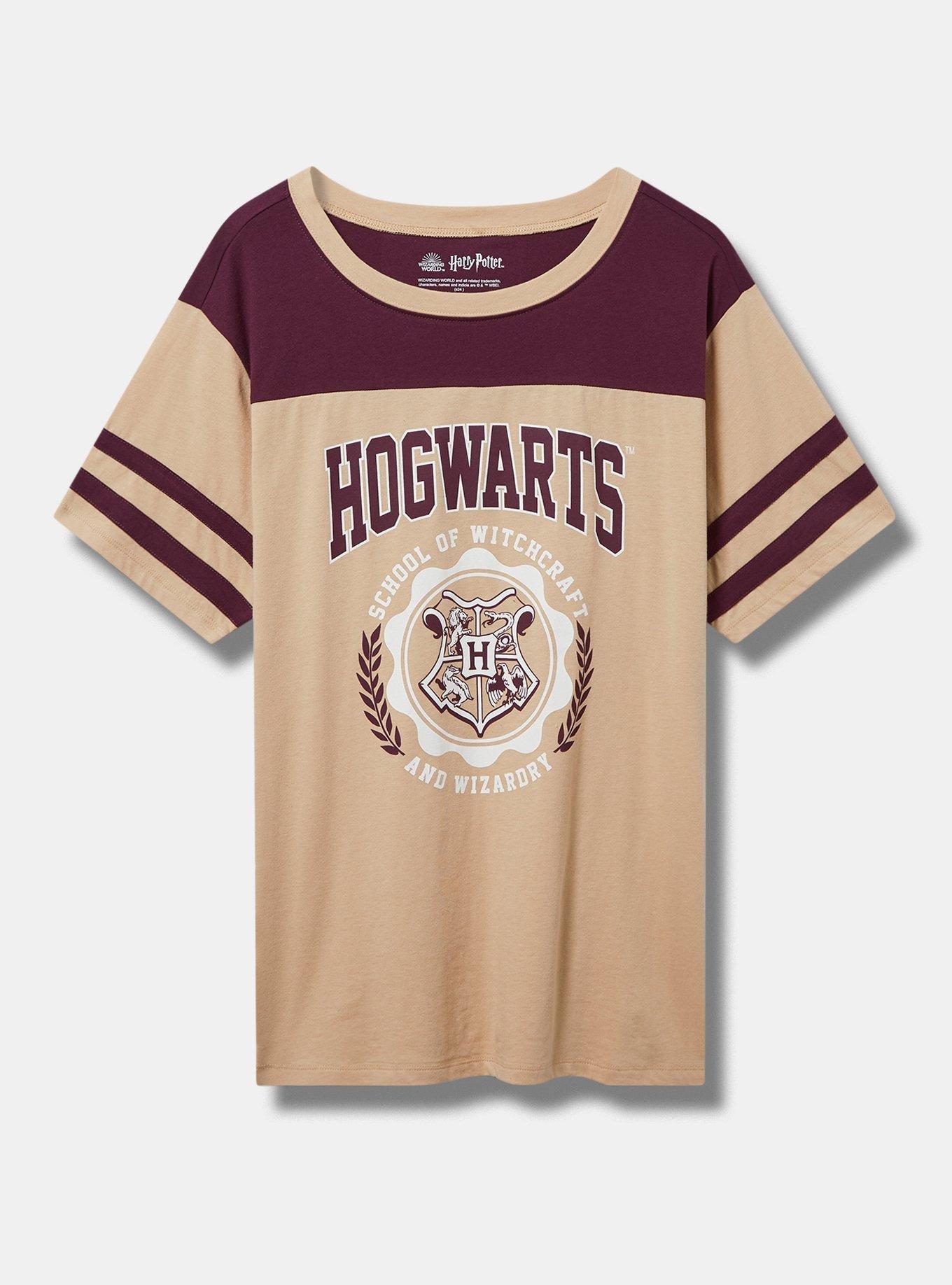 Plus Size - Harry Potter Classic Fit Cotton Varsity Boatneck Tee - Torrid