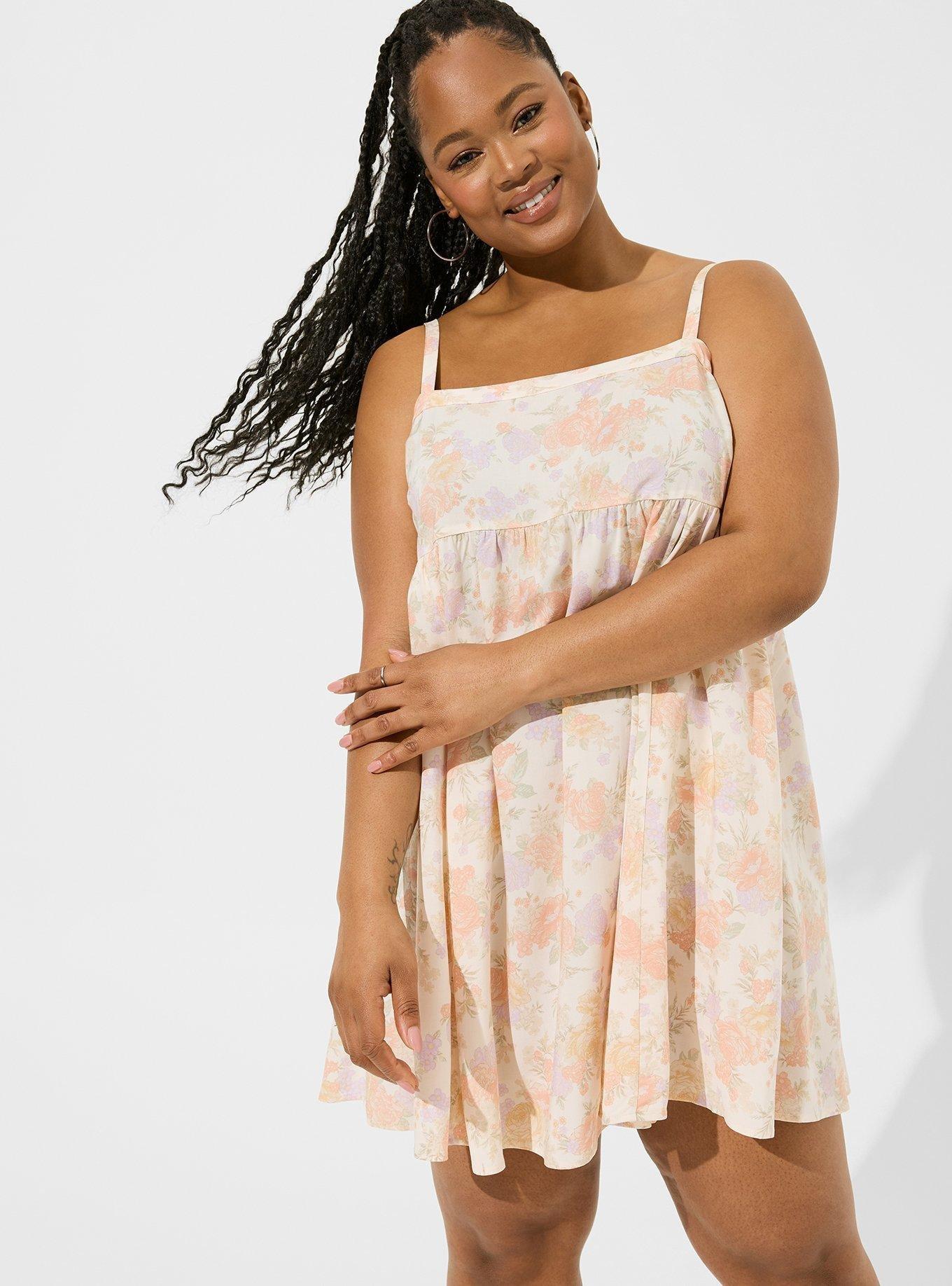 Plus Size - Mini Challis Sleeveless Sundress - Torrid