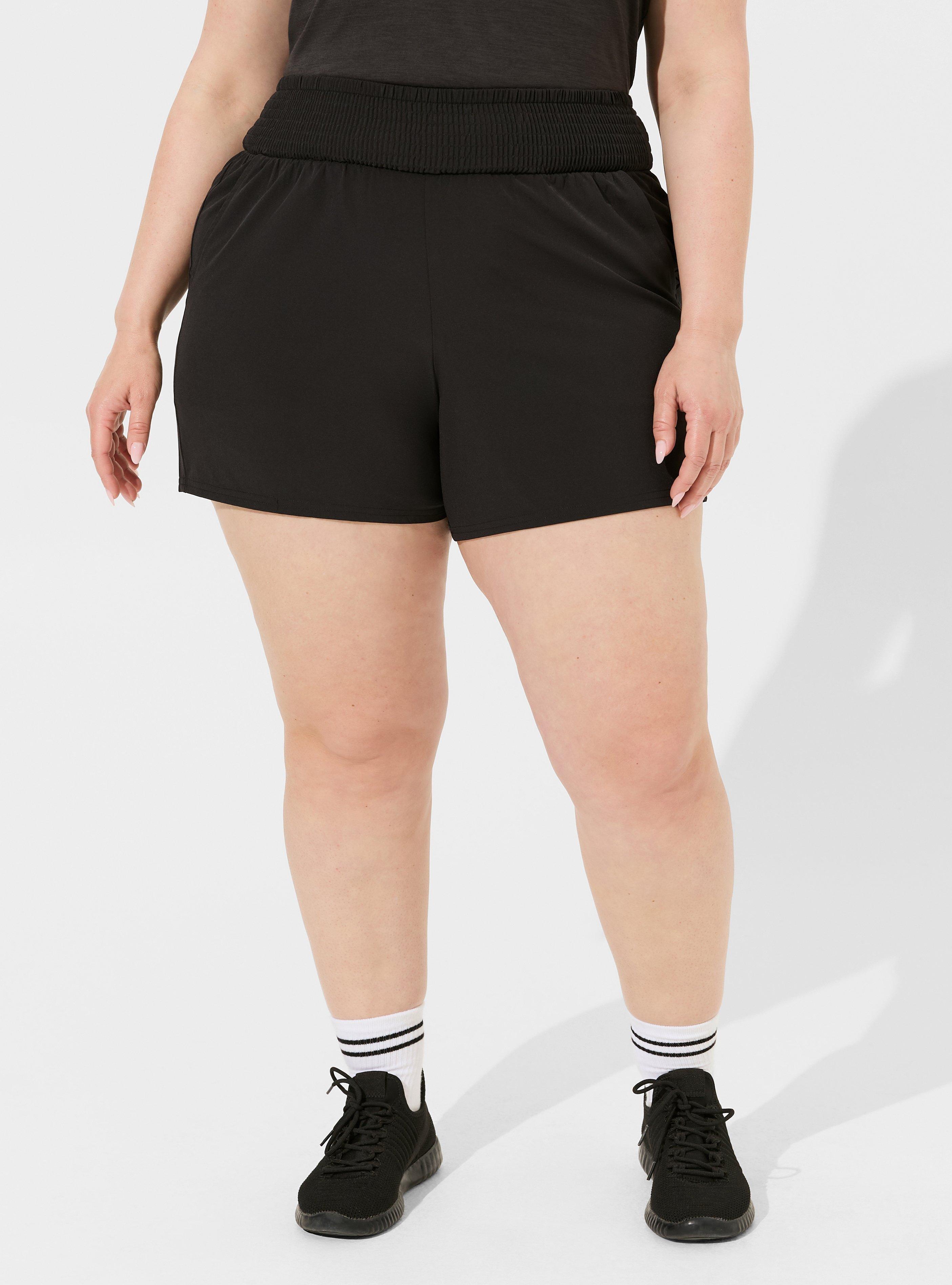 Plus Size - Happy Camper 4-Way Stretch Woven Active Short - Torrid