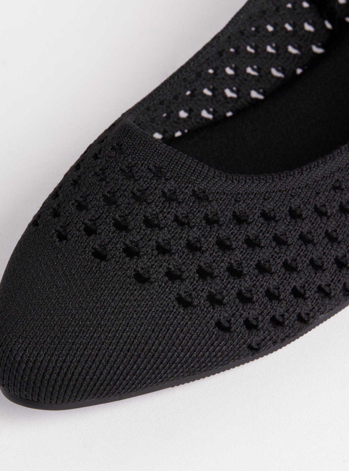 Plus Size - Almond Toe Fly Knit Flat (WW) - Torrid