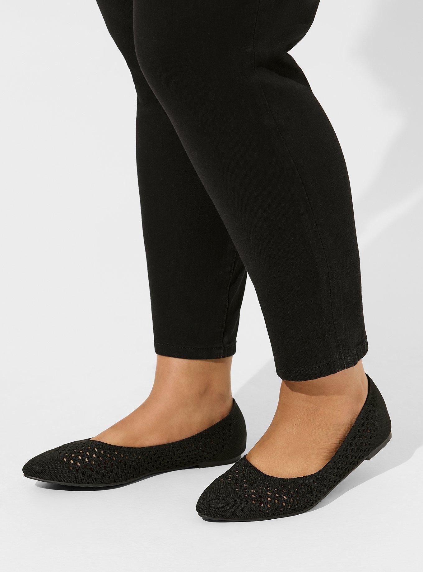Plus Size - Almond Toe Fly Knit Flat (WW) - Torrid
