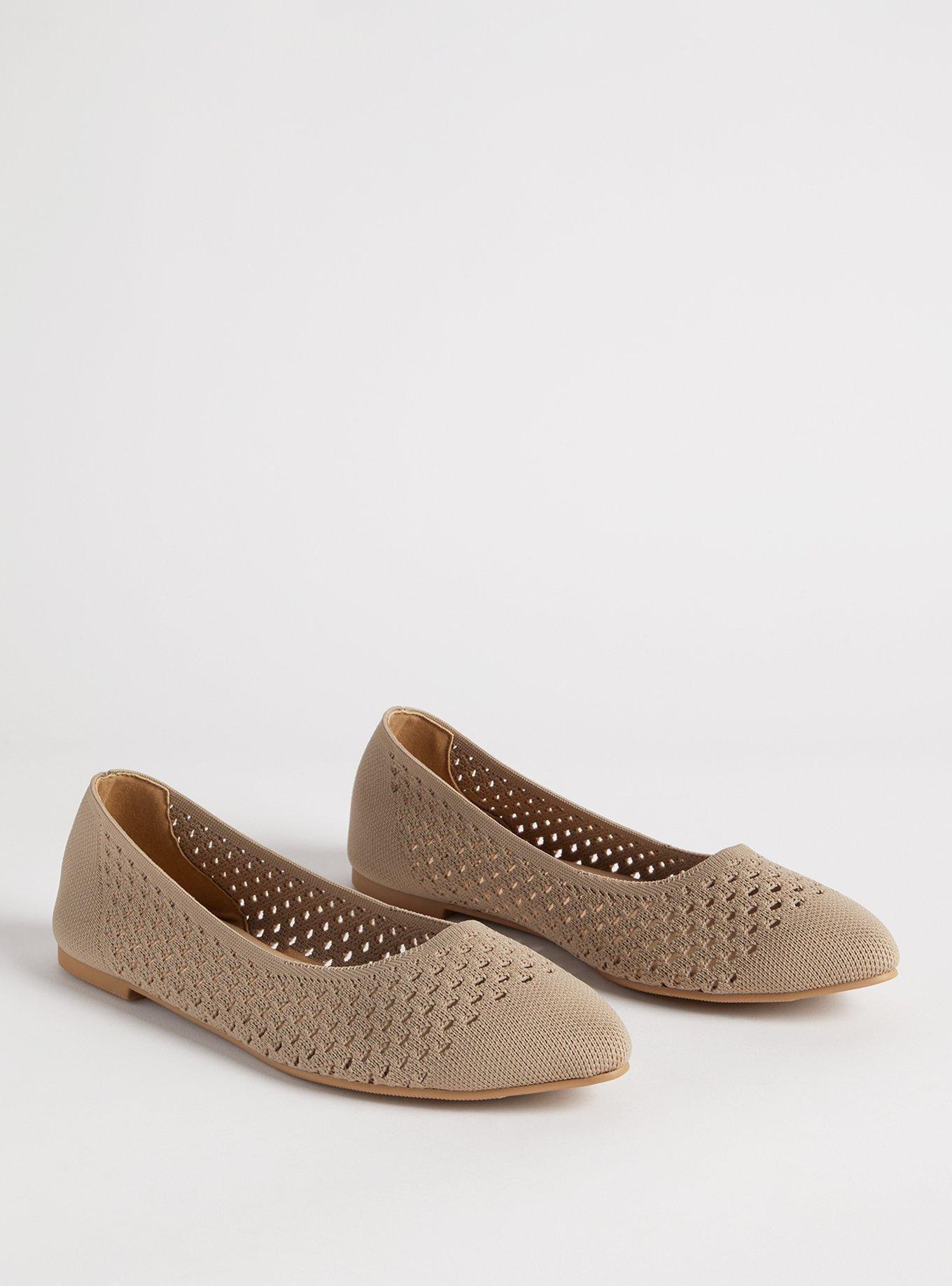 Plus Size - Almond Toe Fly Knit Flat (WW) - Torrid