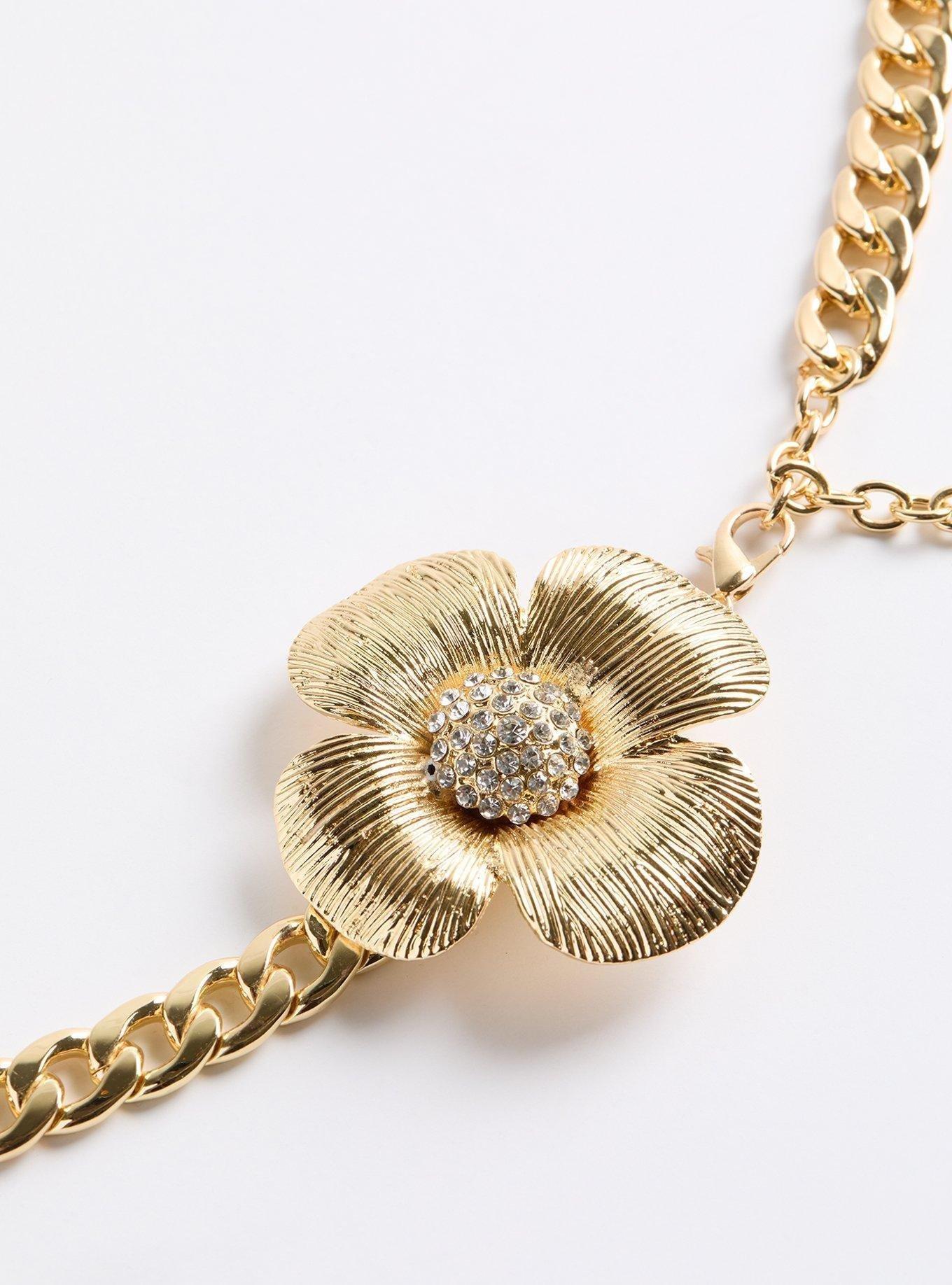 Plus Size - Floral Chain Belt - Torrid