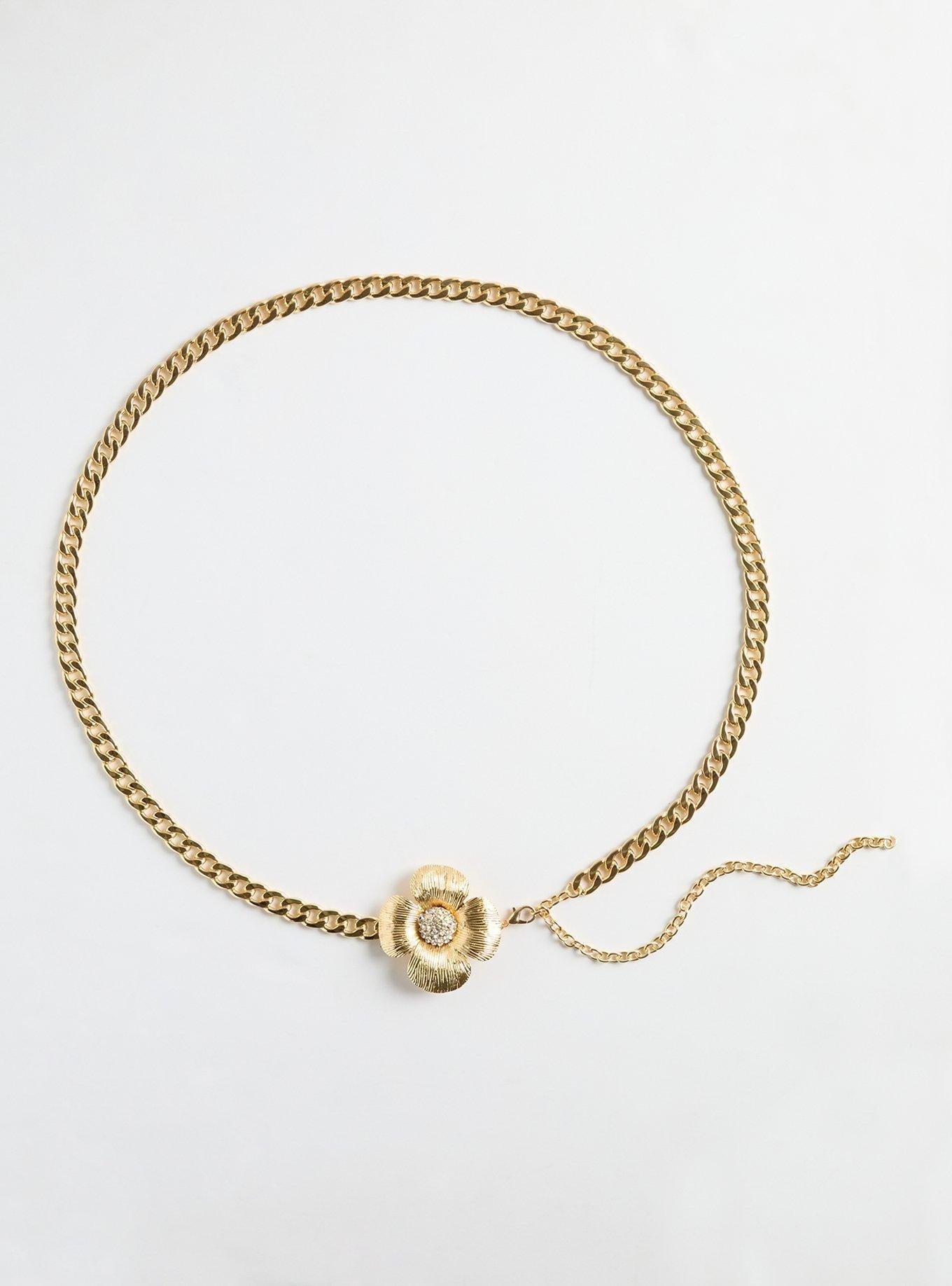 Plus Size - Floral Chain Belt - Torrid