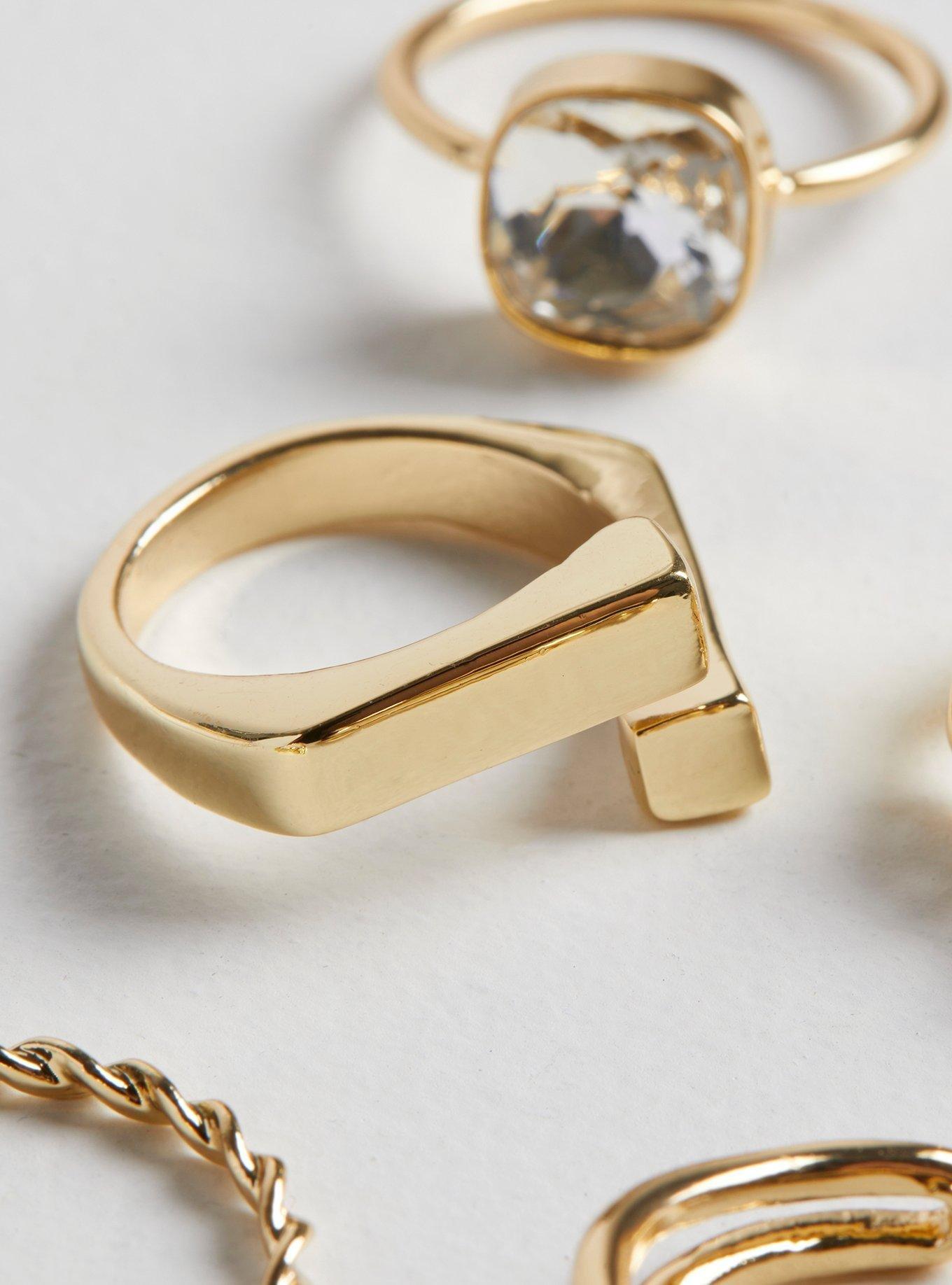 Plus Size - Enamel Stone Ring Set - Torrid