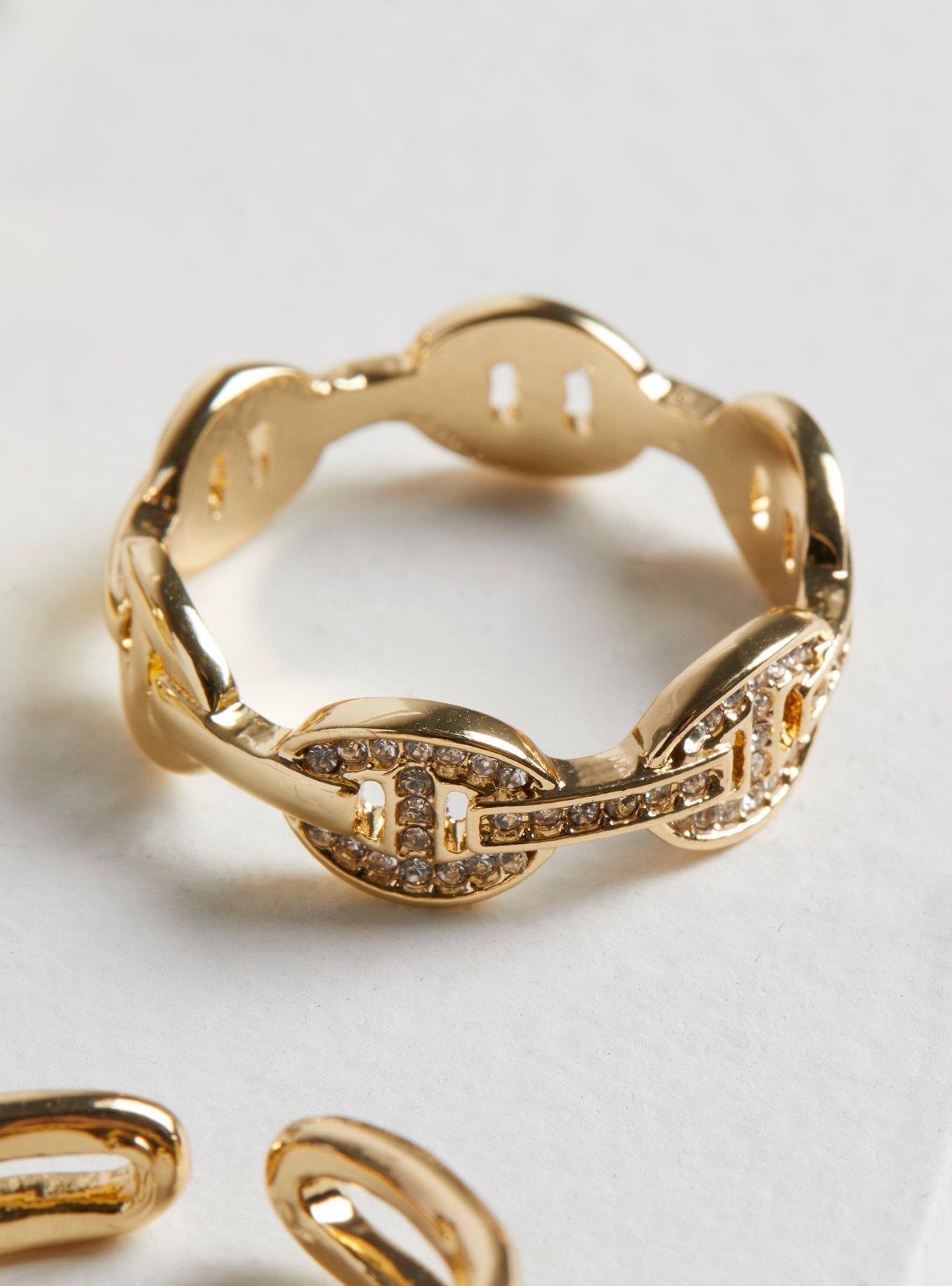 Plus Size - Enamel Stone Ring Set - Torrid