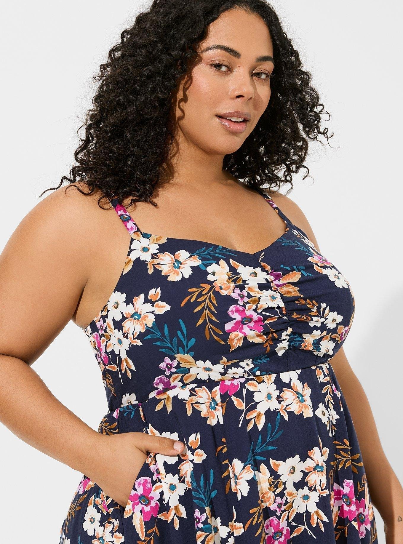 Plus Size - Mini Challis Skater Dress - Torrid