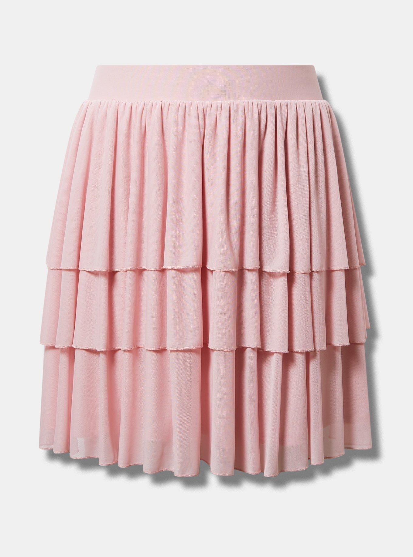 Plus Size - Mini Mesh Tiered Skirt - Torrid