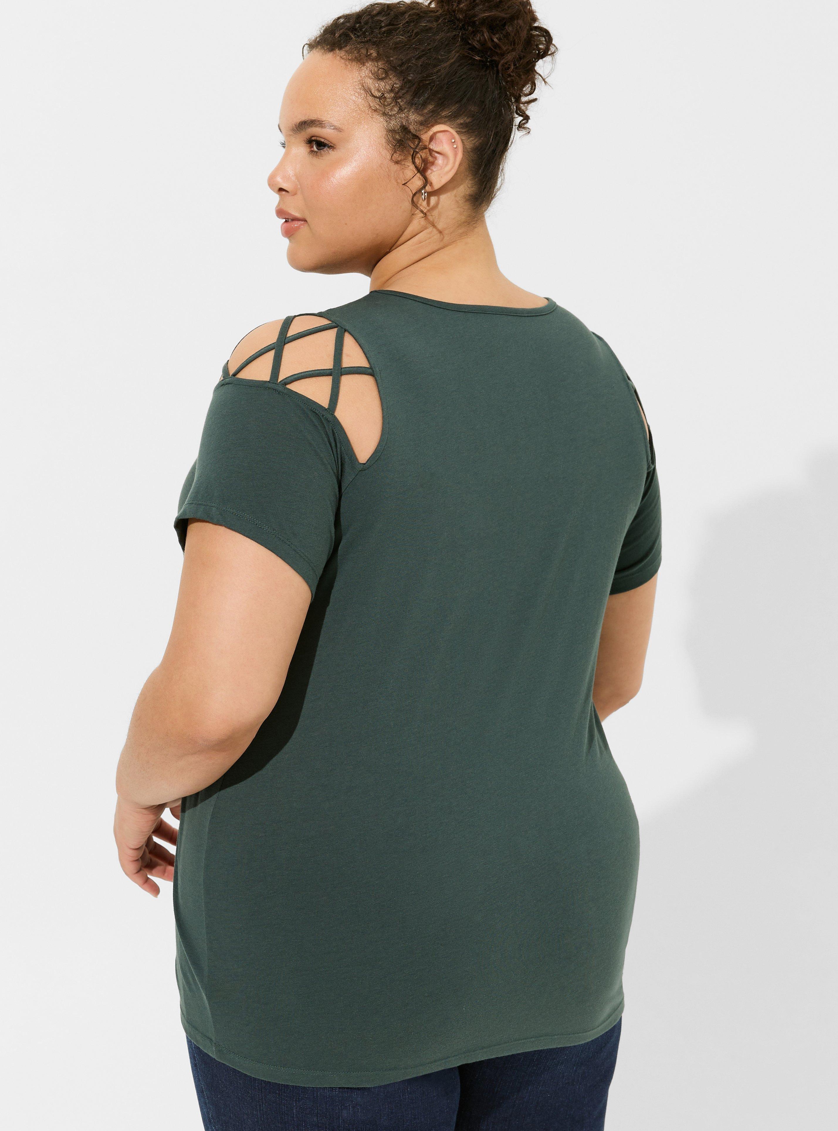 Plus Size - Disney Snow White Magic Mirror Lattice Sleeve Top - Torrid