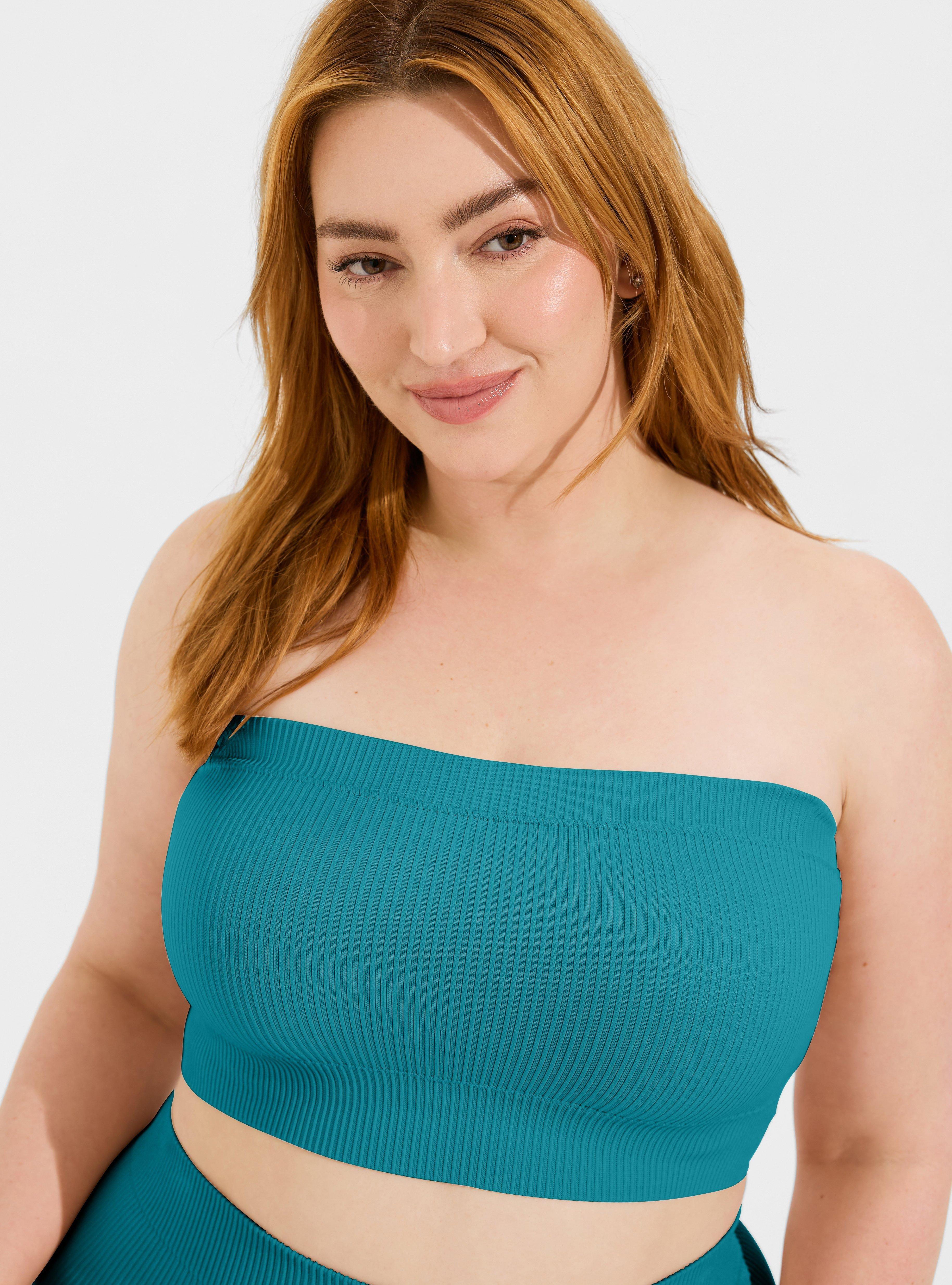 Plus Size - Unlined Seamless Rib Bandeau - Torrid