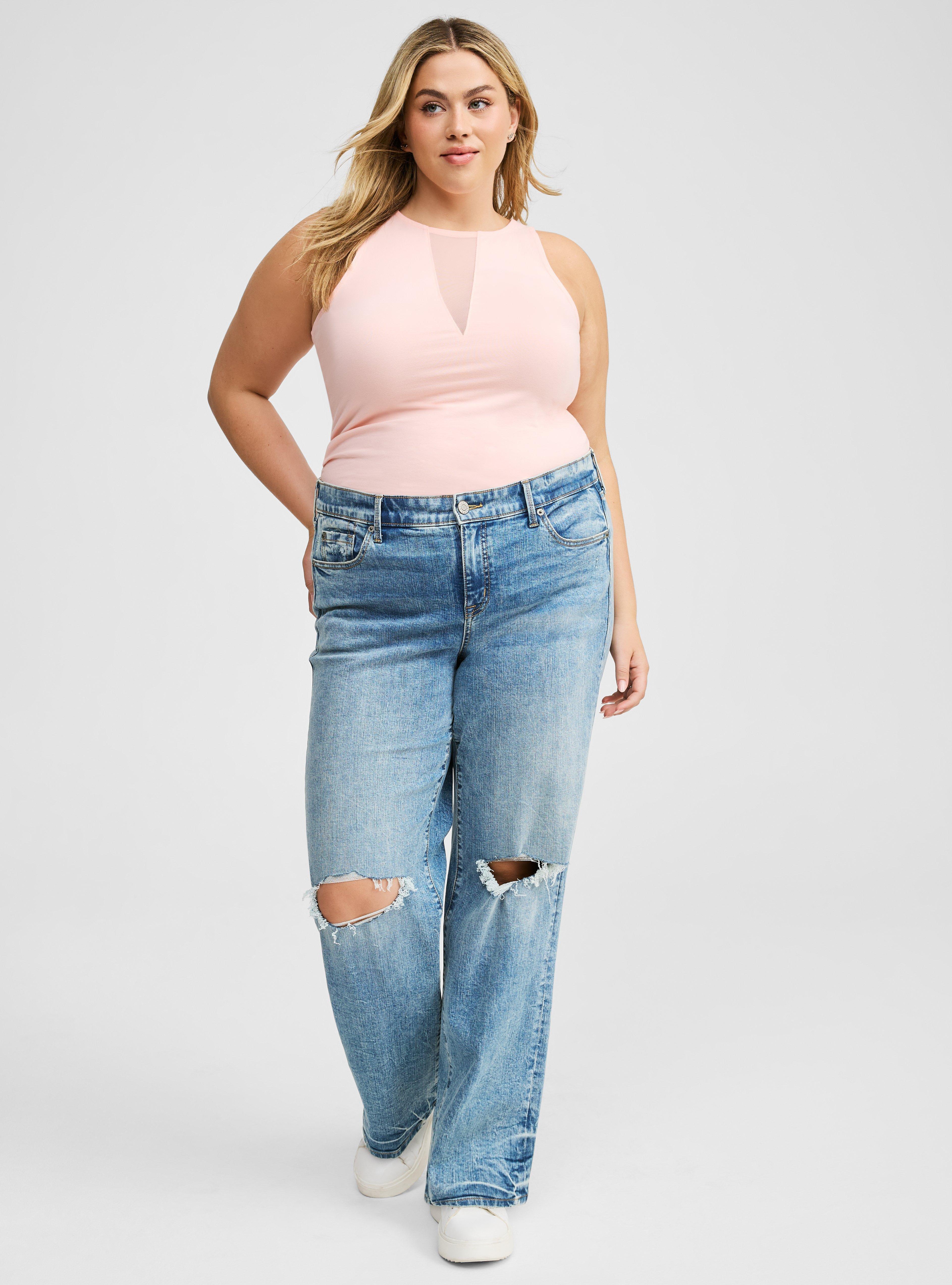 Plus Size - Foxy Mesh Inset Tank - Torrid