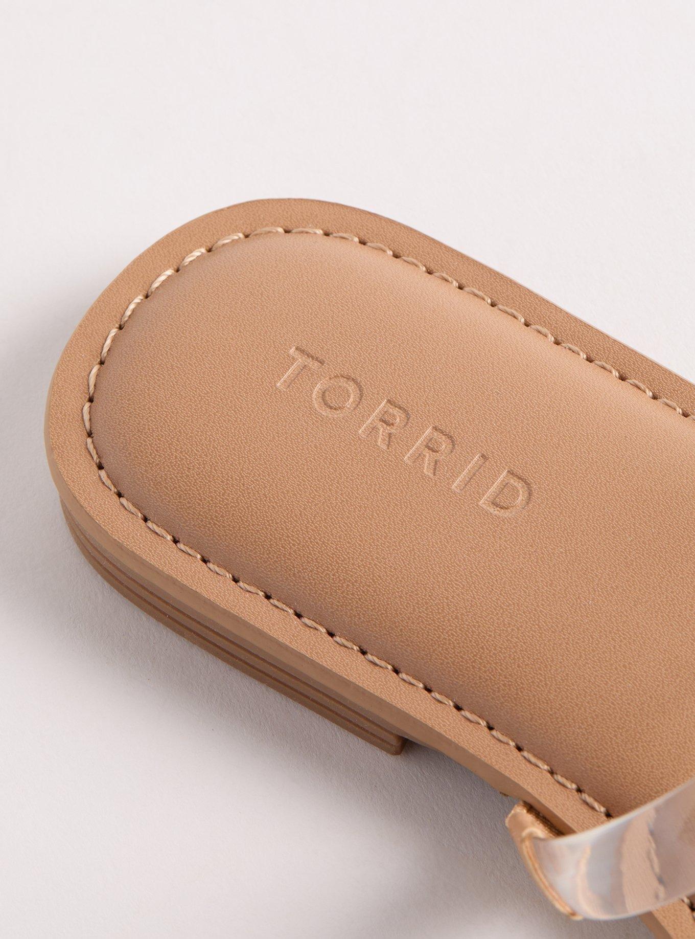 Plus Size - Thin Double Band Slide - Black (WW) - Torrid