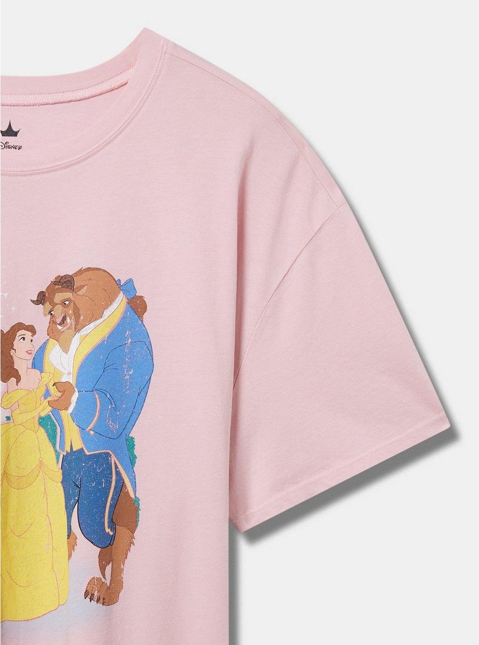 Plus Size - Beauty And The Beast Relaxed Fit Tunic Boxy Tee Plus Size - Beauty And The Beast Relaxed Fit Tunic Boxy Tee