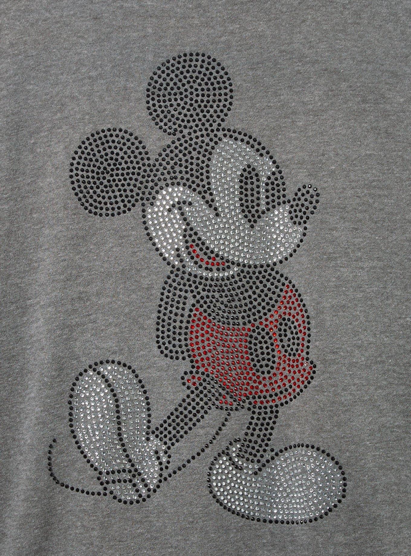 Plus Size - Mickey Mouse Cozy Fleece Rhinestone Sweatshirt - Torrid