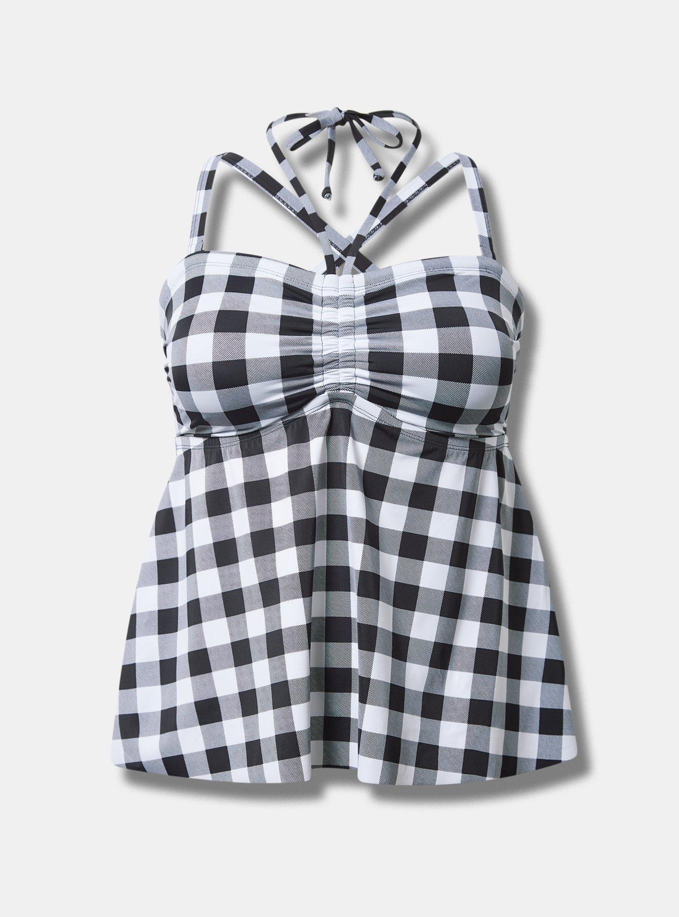 Plus Size - Wireless Adjustable Halter Bandeau Tankini - Torrid