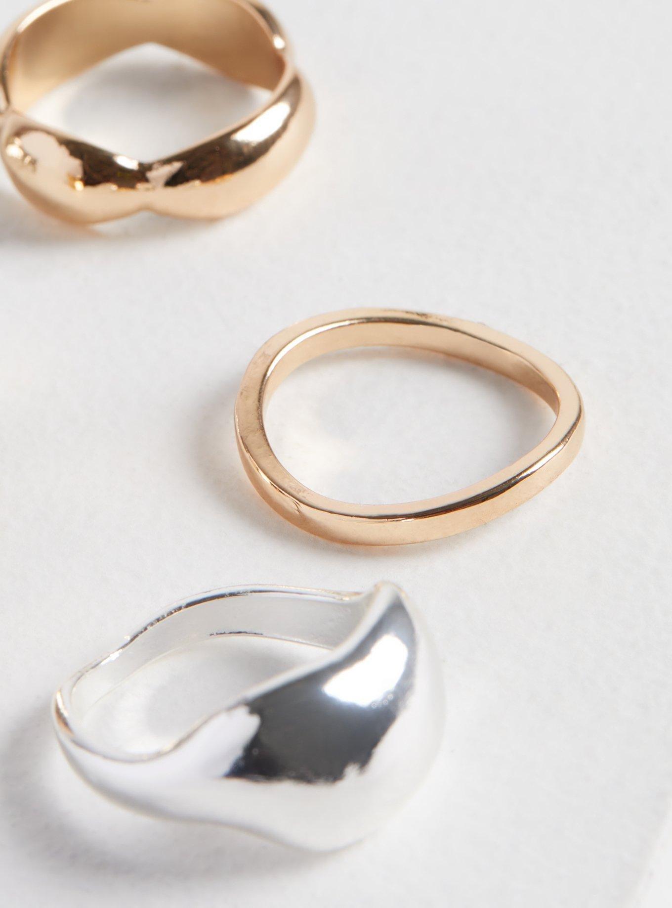 Plus Size - Wavy Knot Ring Set - Torrid