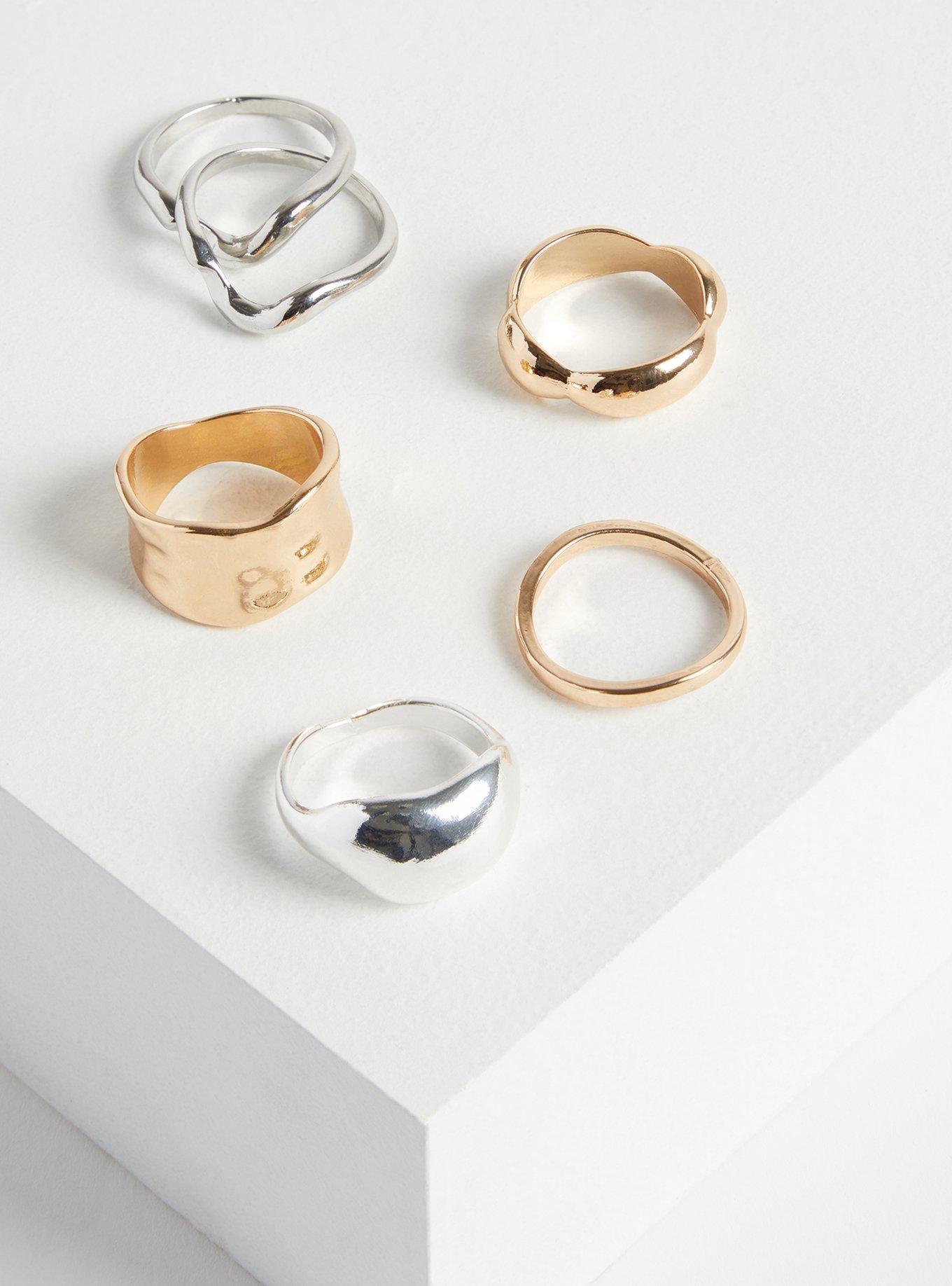 Plus Size - Wavy Knot Ring Set - Torrid