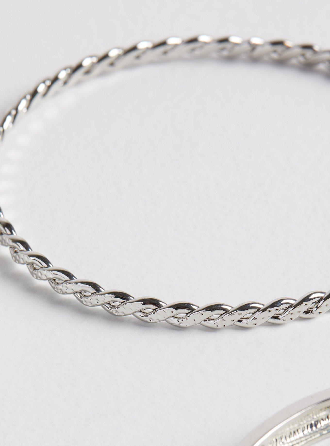 Plus Size - Textured Bangle Bracelet Set - Torrid