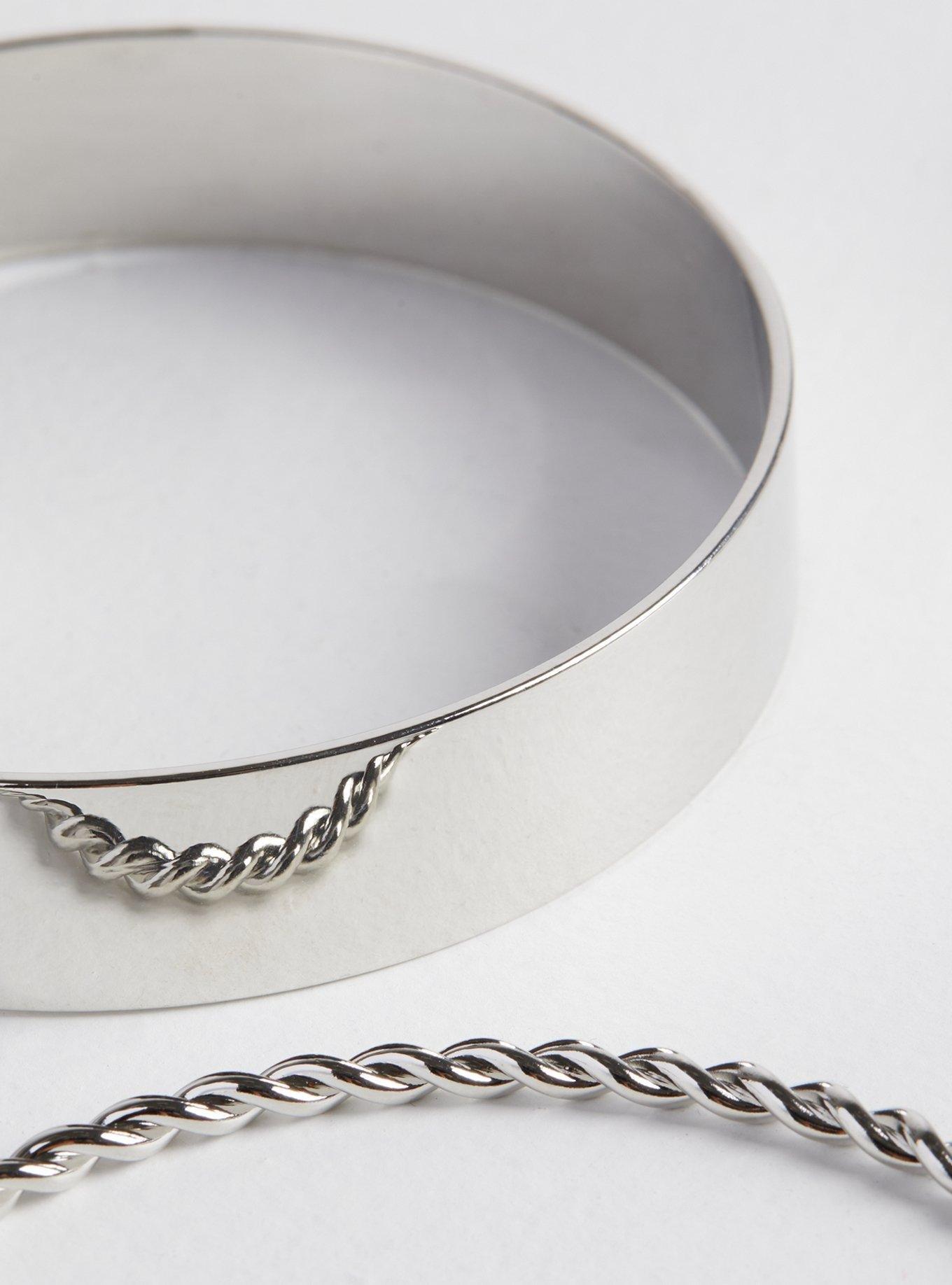 Plus Size - Textured Bangle Bracelet Set - Torrid