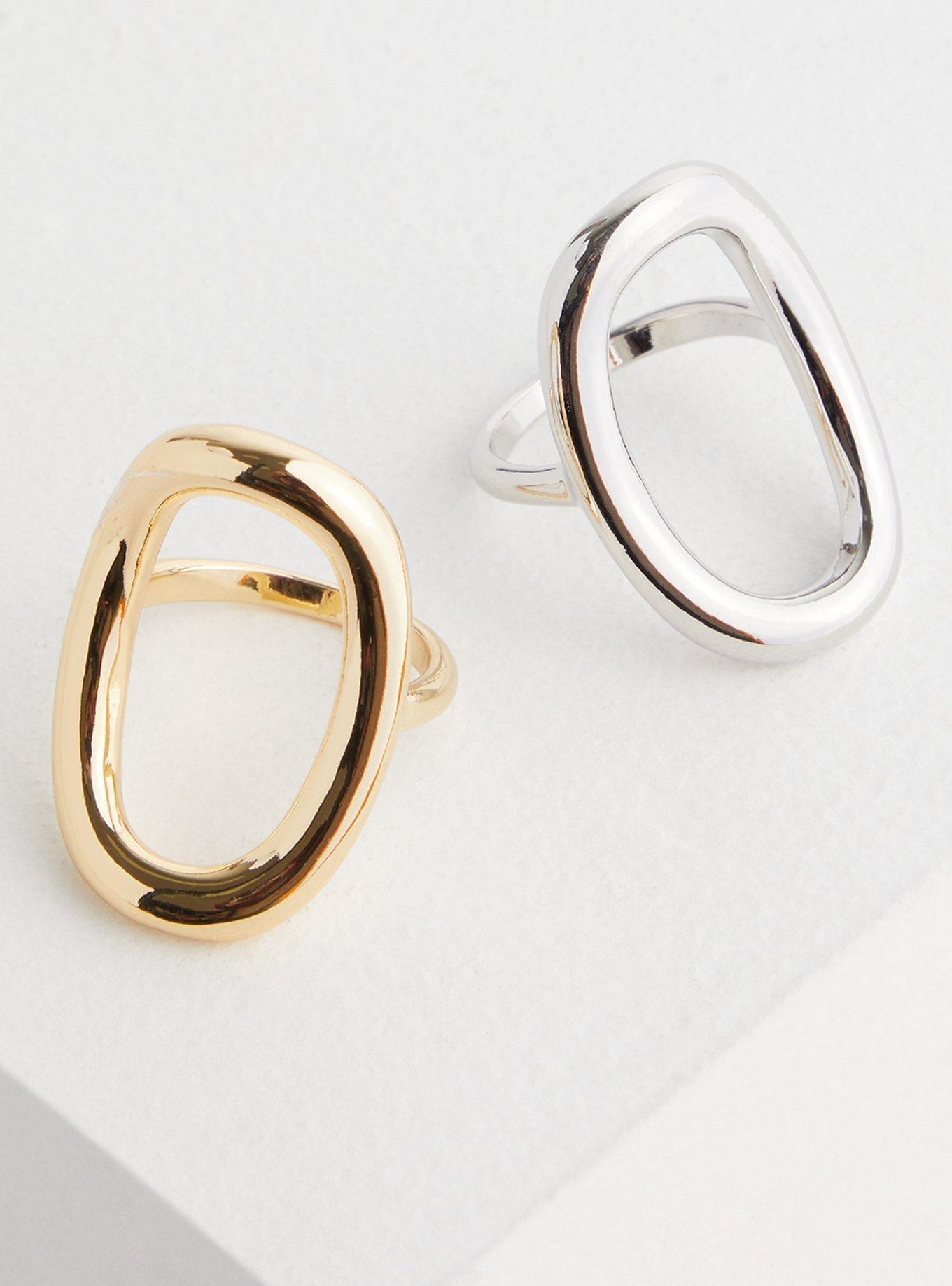 Plus Size - Circle Statement Ring Set - Torrid
