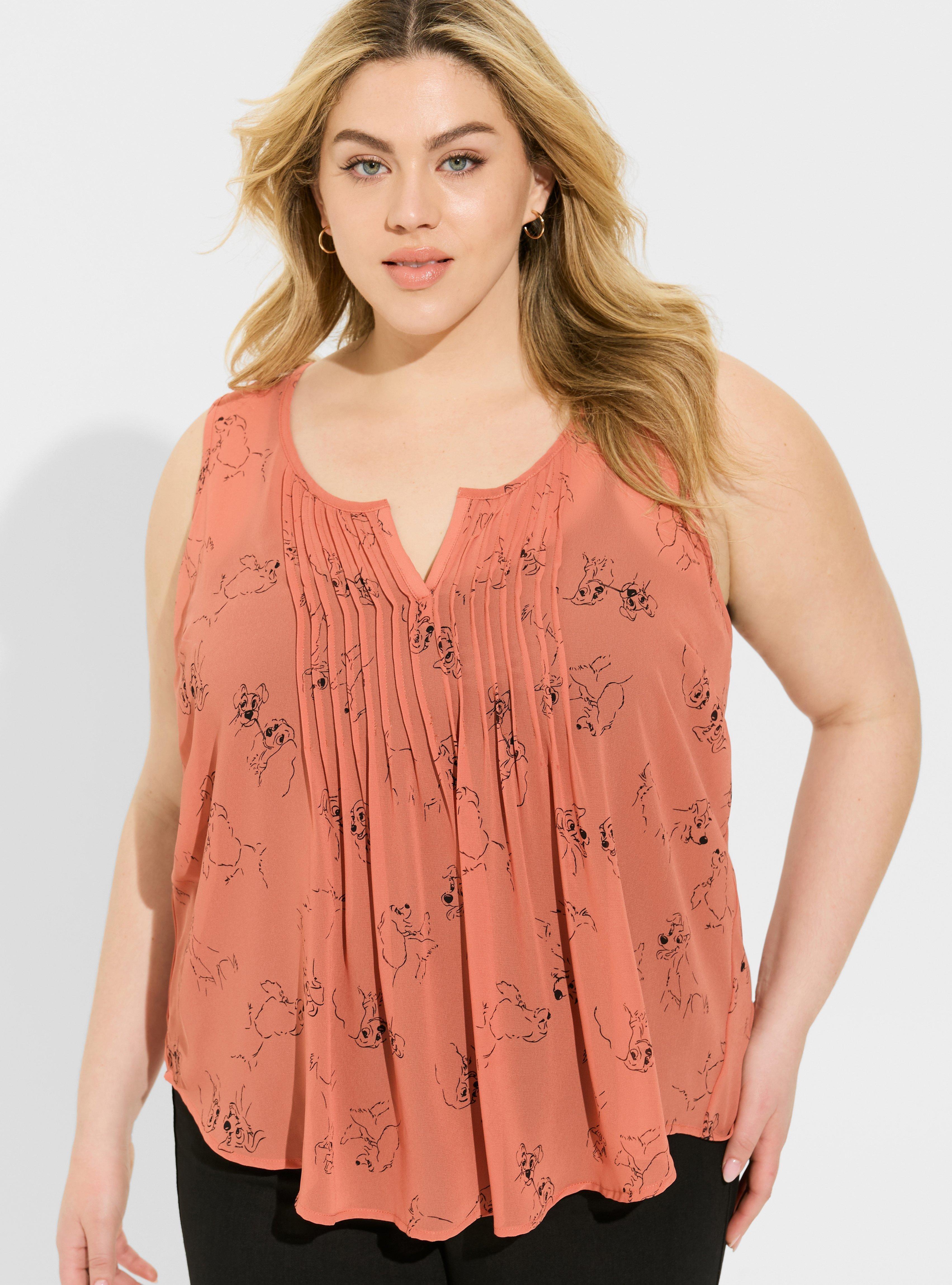 Plus Size - Disney Lady and the Tramp Pintuck Blouse - Torrid