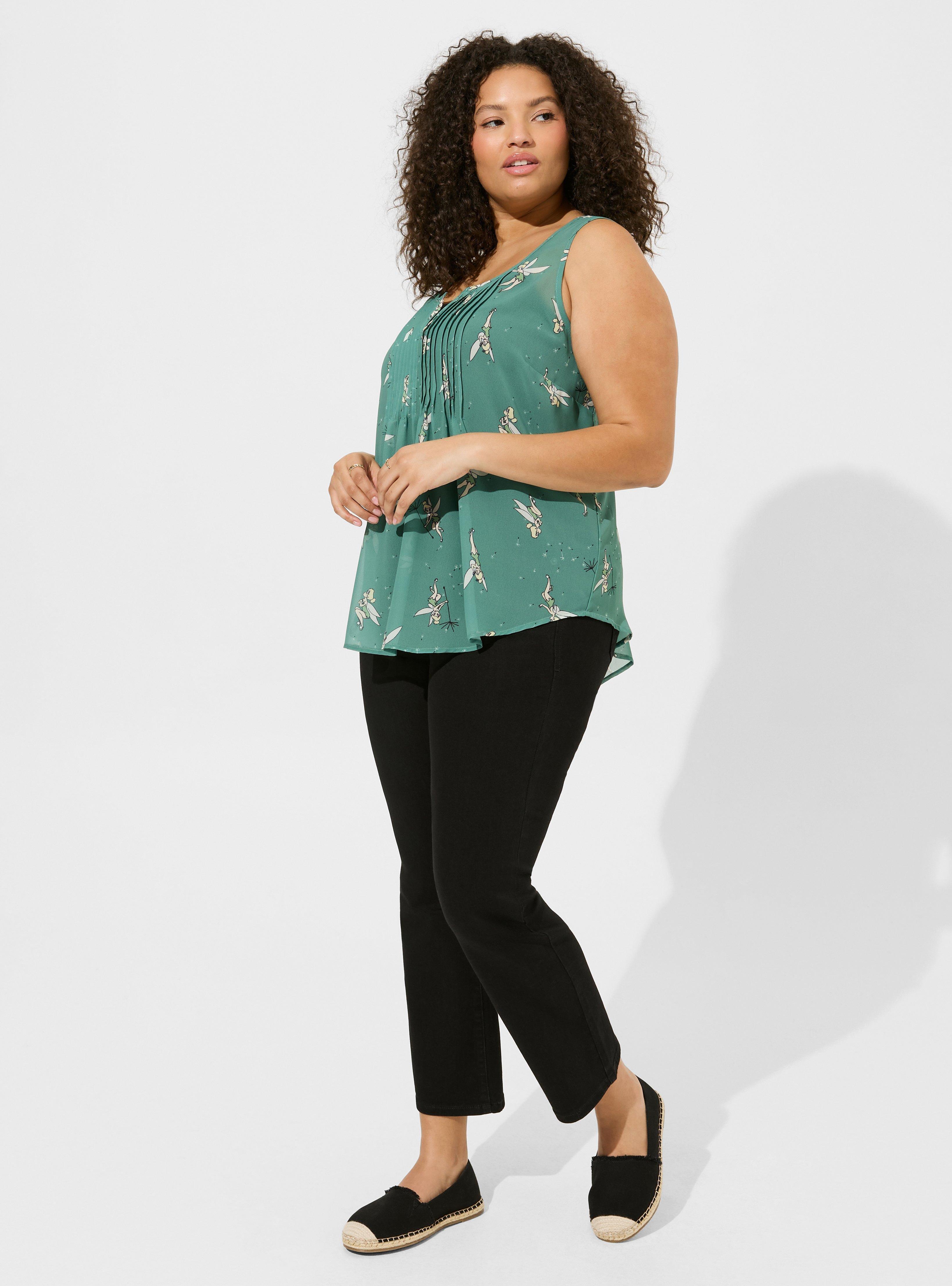 Plus Size - Disney Tinkerbell Pintuck Blouse - Torrid