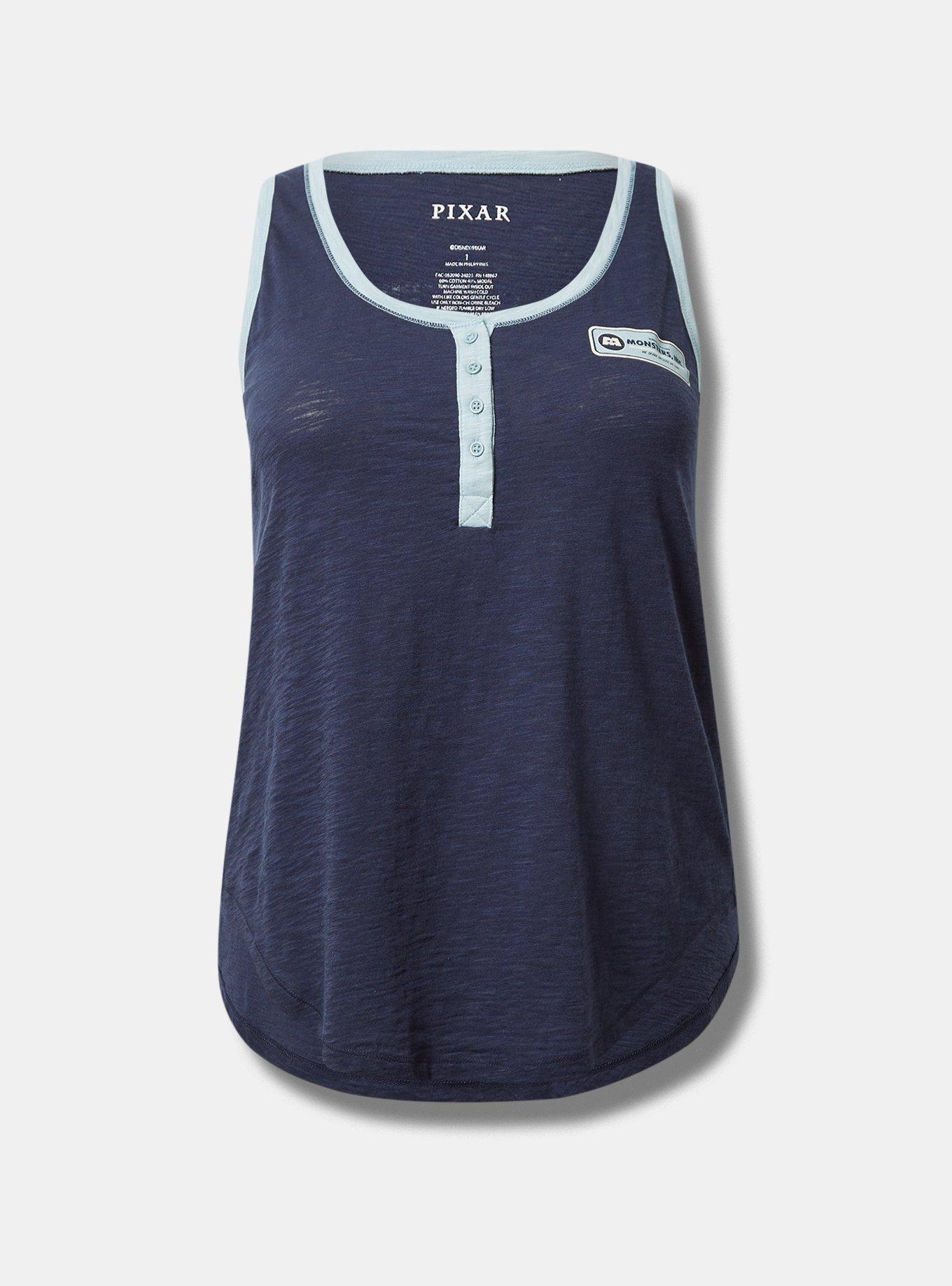 Plus Size - Disney Pixar Monsters Inc Sleep Henley Tank - Torrid