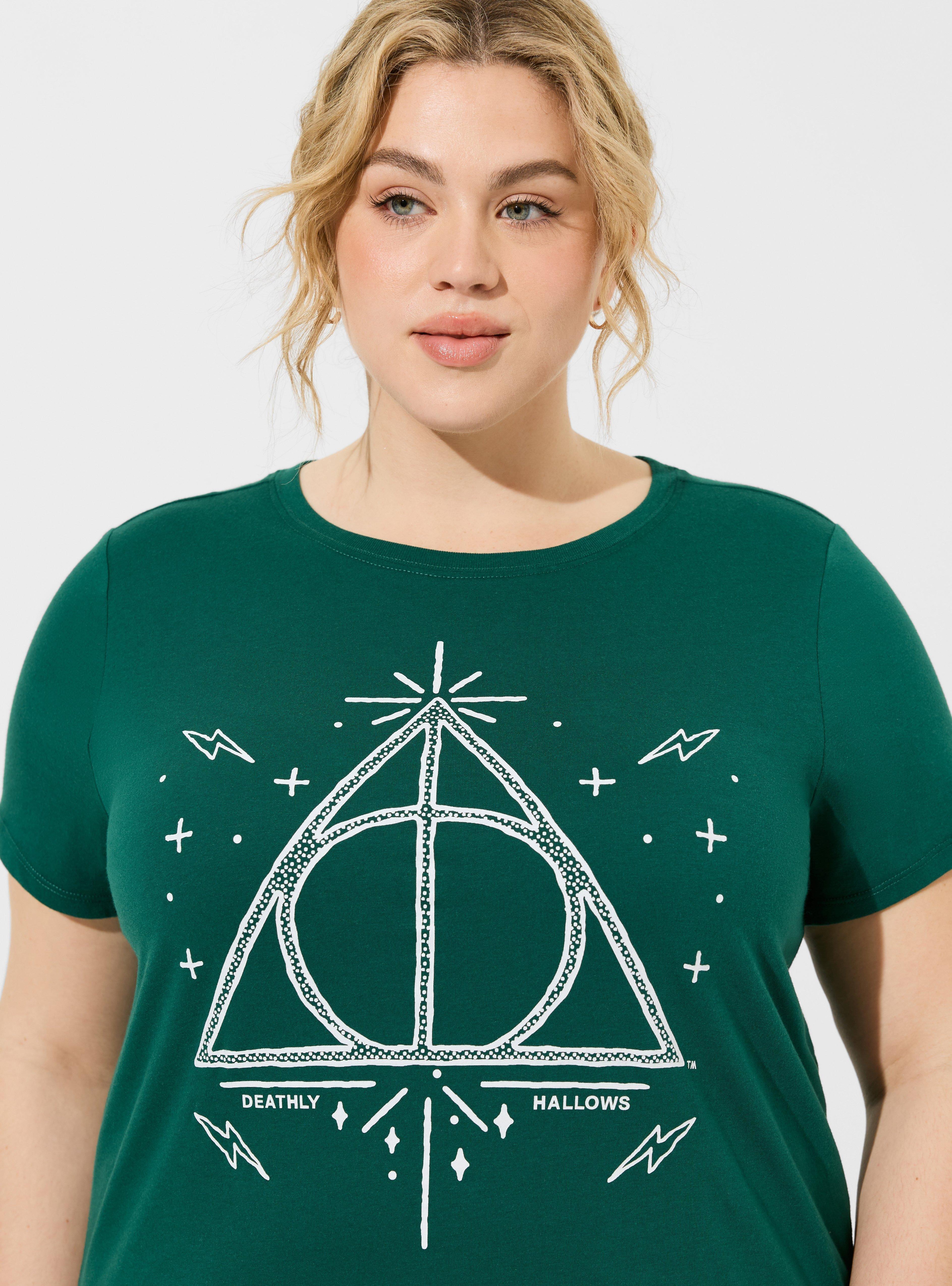 Plus Size - Harry Potter Hallows Classic Fit Cotton Crew Tee - Torrid