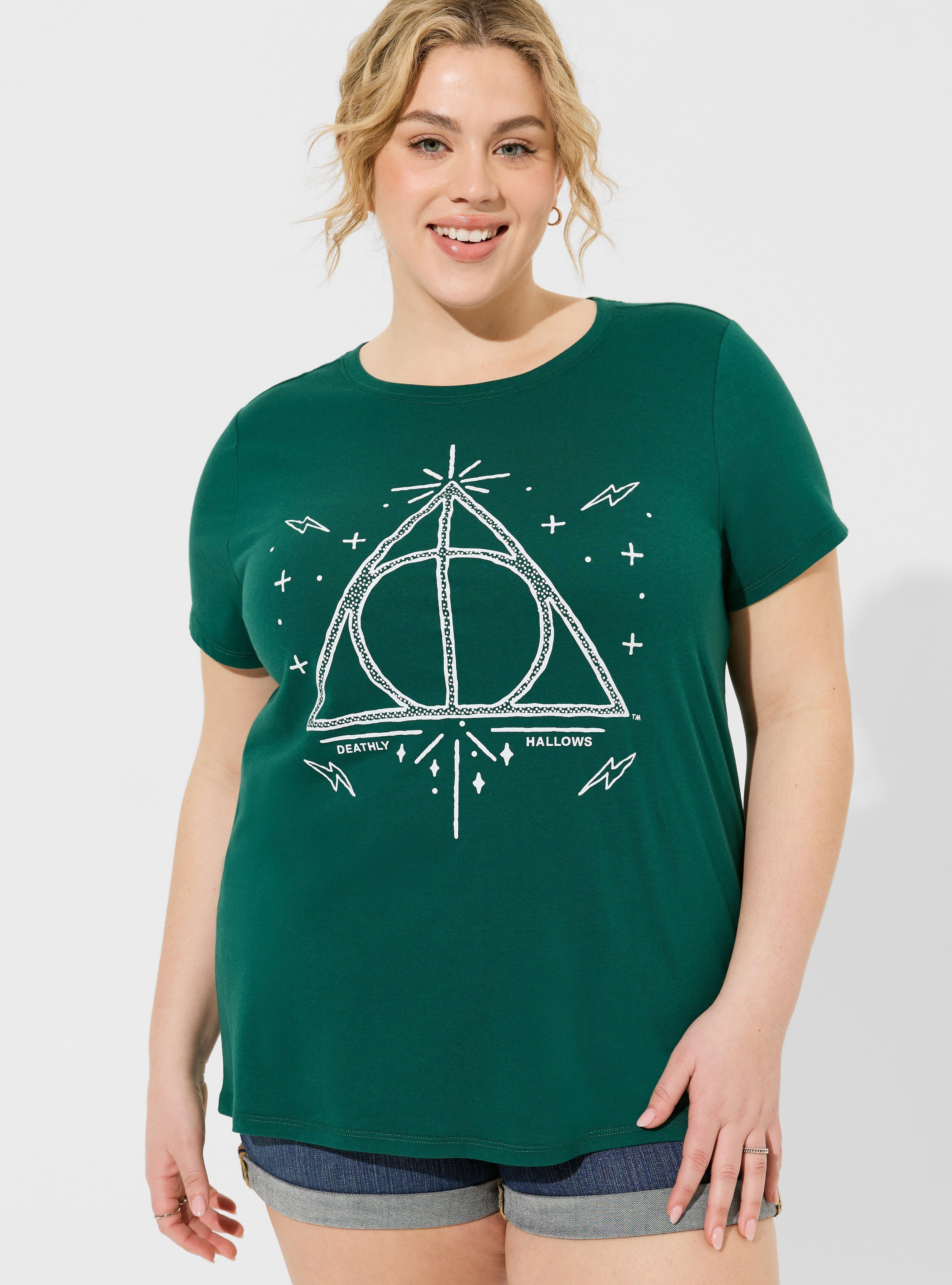 Plus Size - Harry Potter Hallows Classic Fit Cotton Crew Tee - Torrid