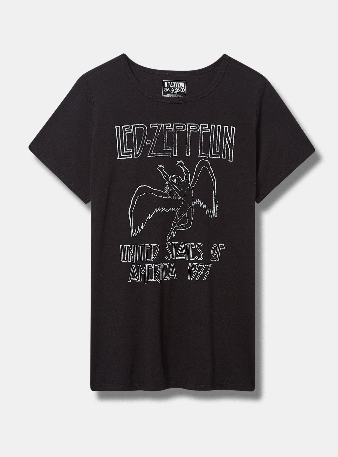 Plus Size - Led Zeppelin Classic Fit Cotton Ringer Tee - Torrid