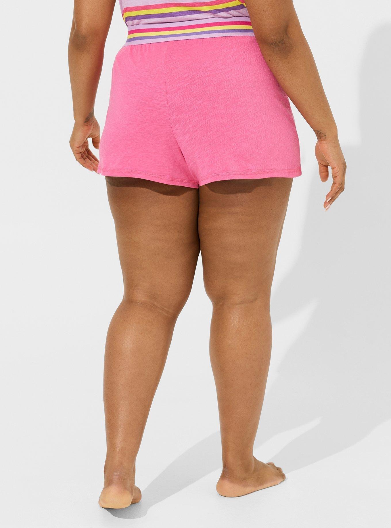 Plus Size - Super Soft Slub Elastic Band Sleep Short - Torrid