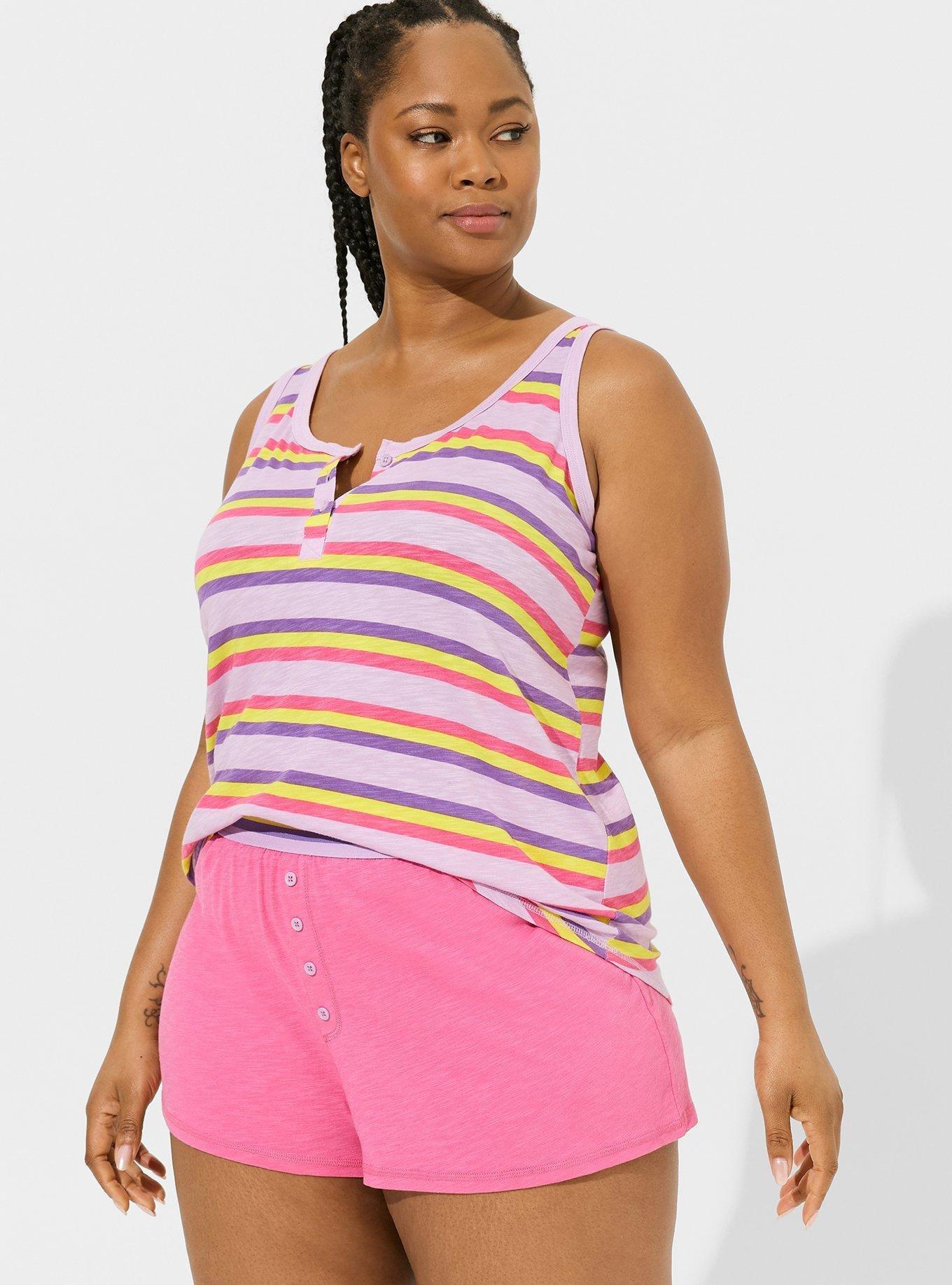Plus Size - Super Soft Slub Elastic Band Sleep Short - Torrid