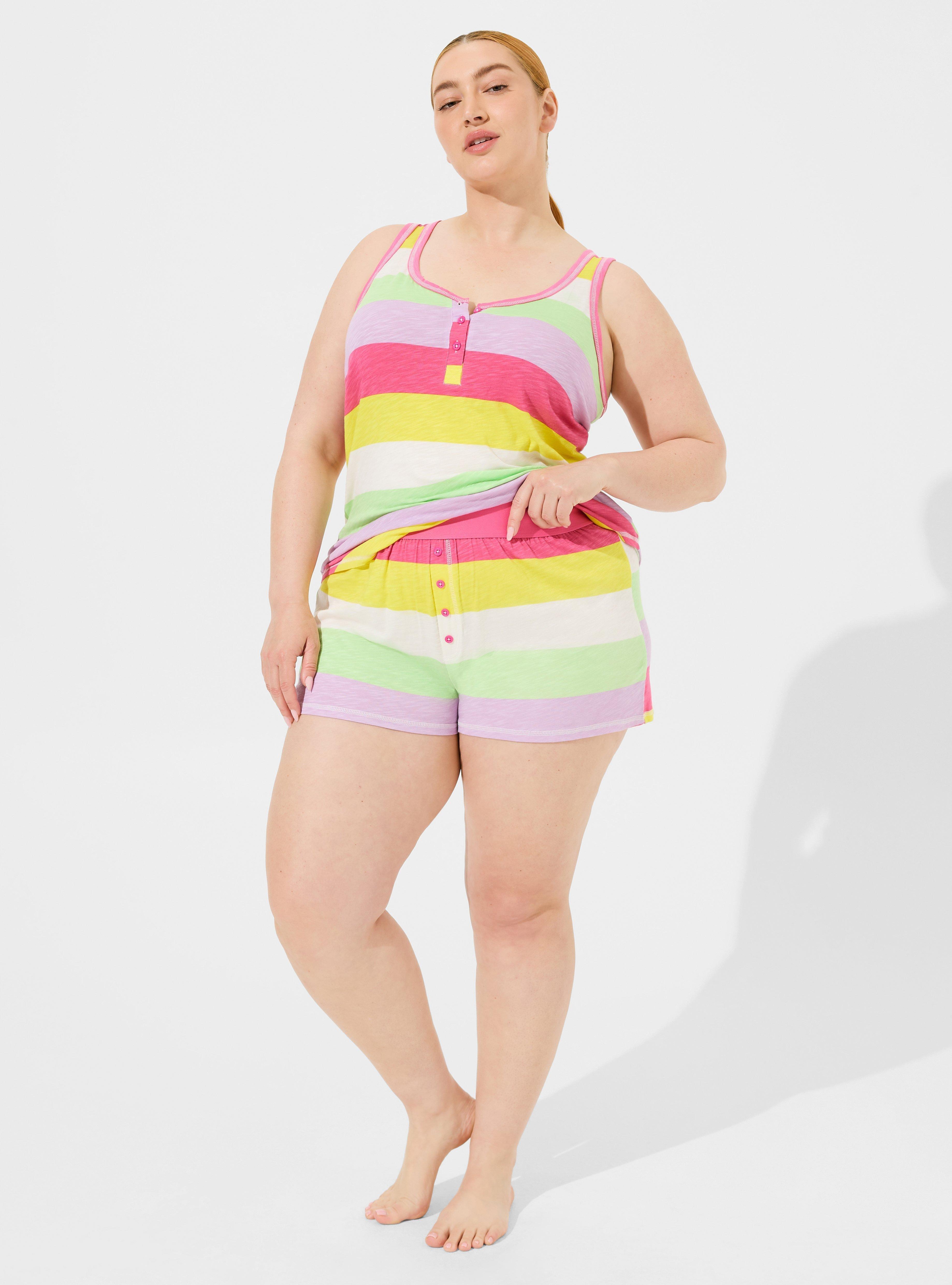 Plus Size - Super Soft Slub Elastic Band Sleep Short - Torrid