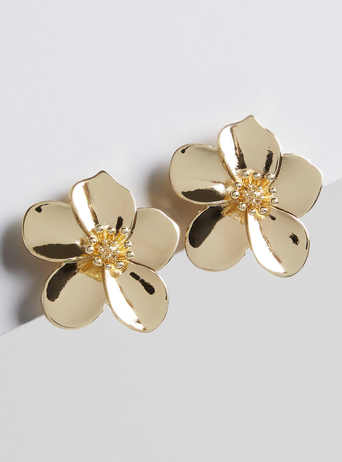 Plus Size - Floral Stud Earrings - Torrid