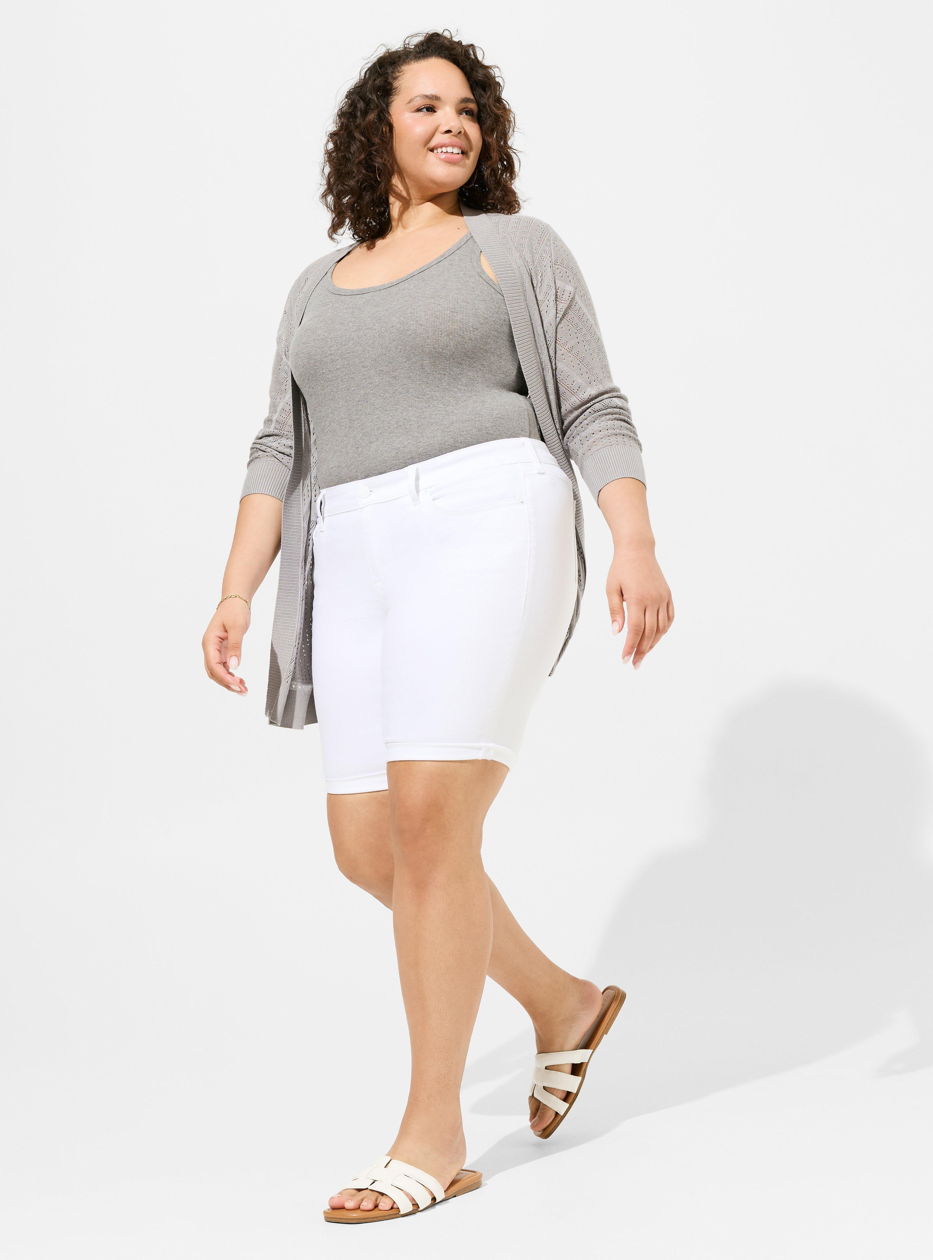 Plus Size - Cotton Modal Rib Double Scoop Neck Tank - Torrid