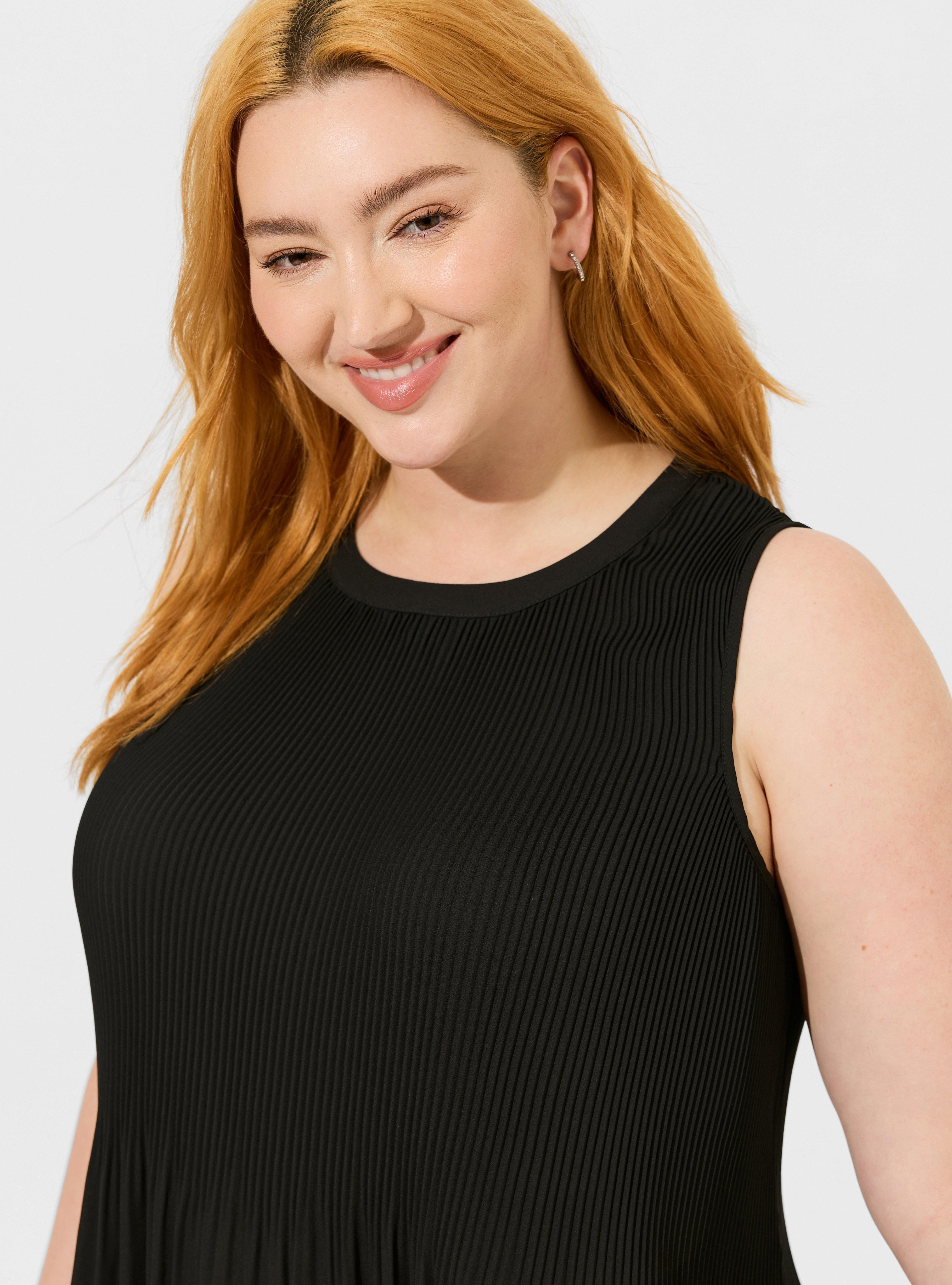 Plus Size - Georgette Pleated Tank - Torrid