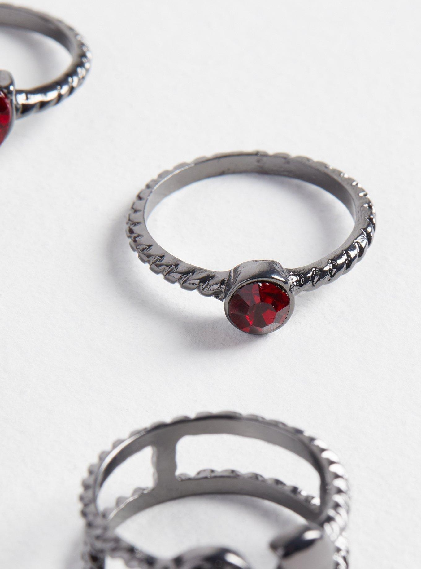 Plus Size - Heart and Rosette Ring Set - Torrid