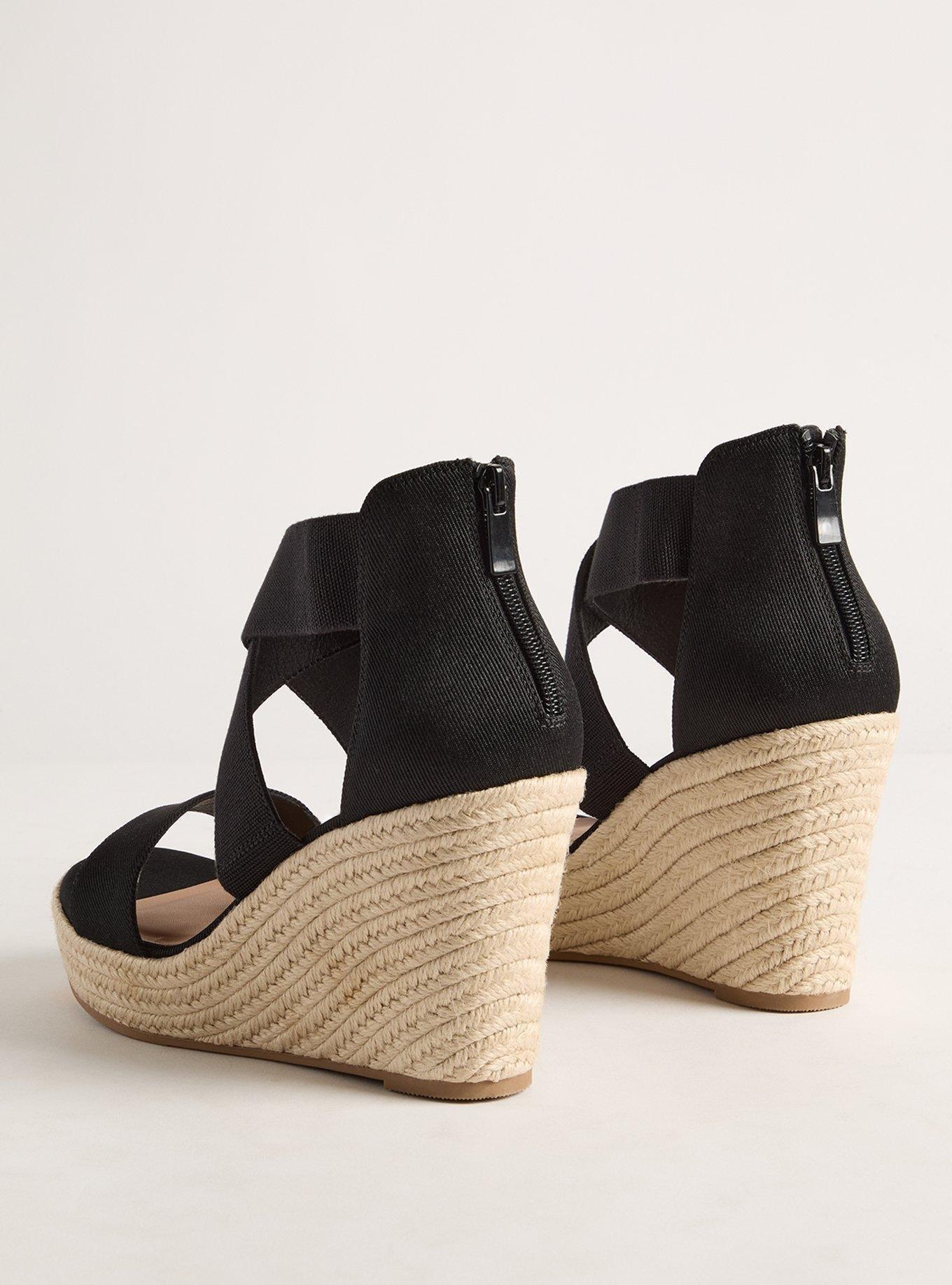 Plus Size - Stretch Crossband Platform Wedge (WW) - Torrid