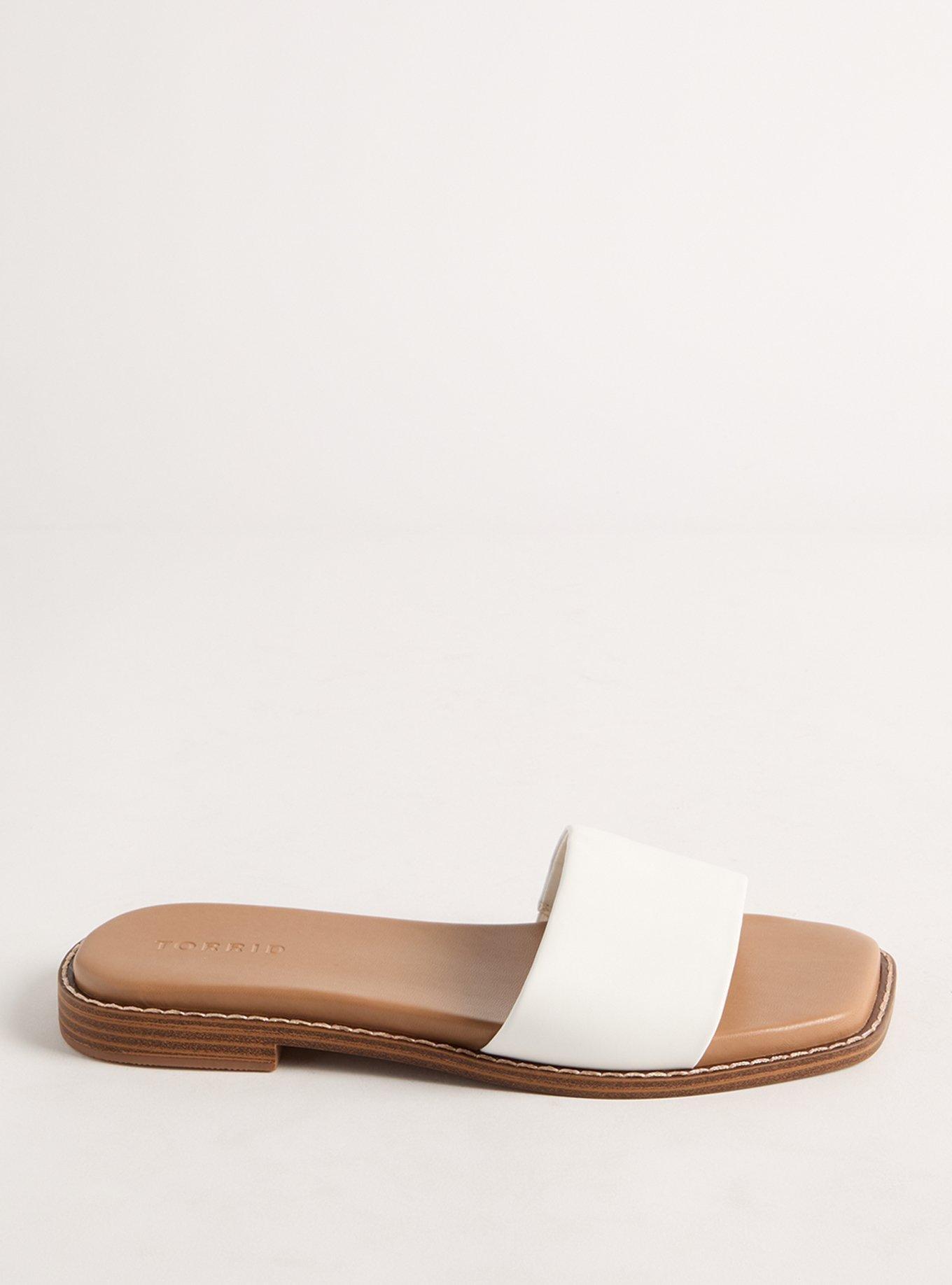 Plus Size - Single Band Square Toe Slide (WW) - Torrid