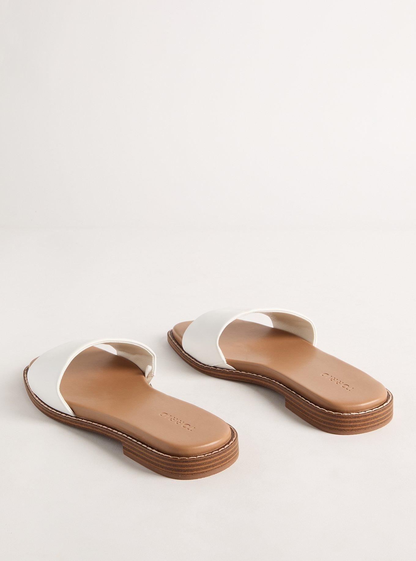 Plus Size - Single Band Square Toe Slide (WW) - Torrid