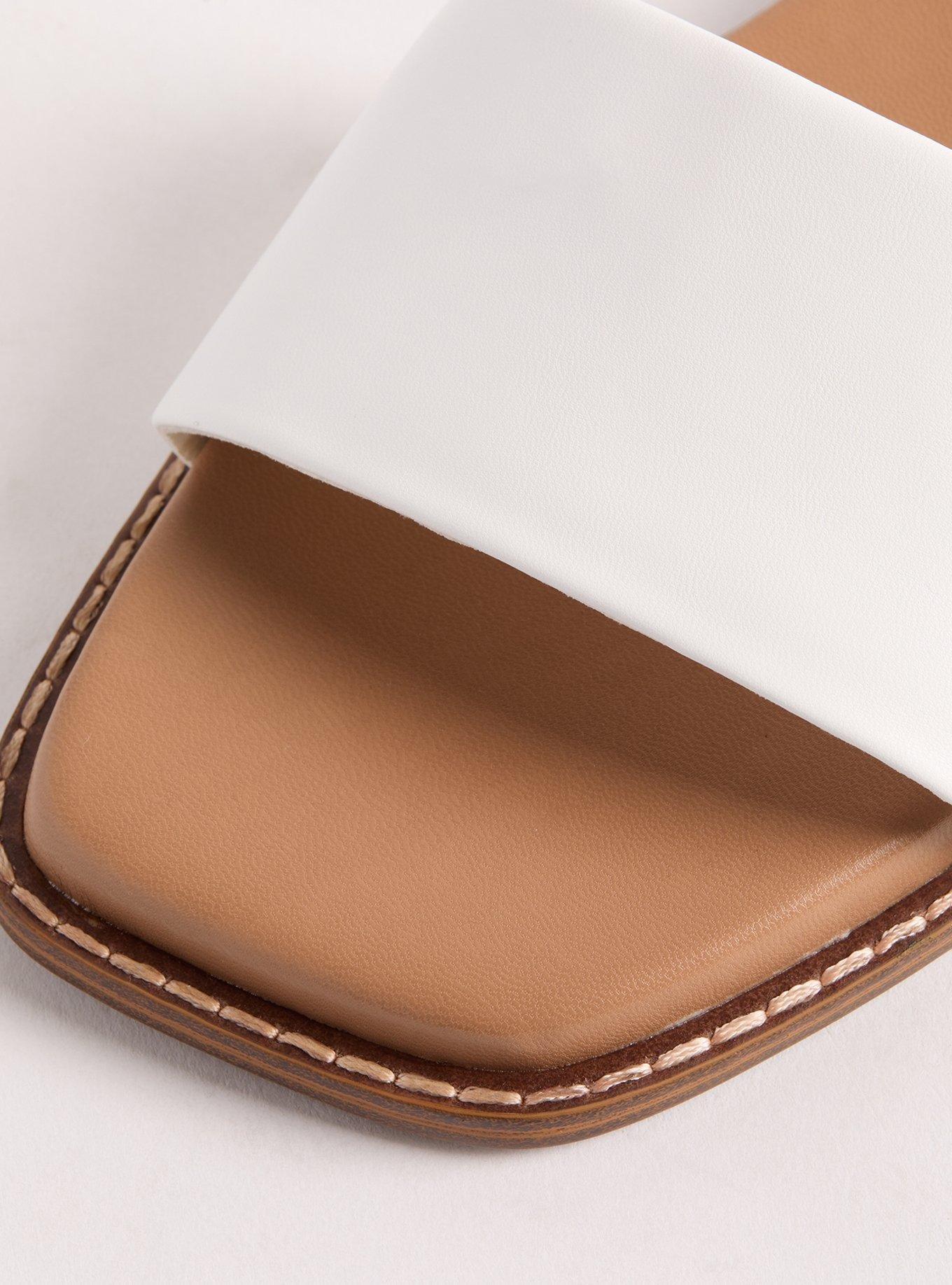 Plus Size - Single Band Square Toe Slide (WW) - Torrid