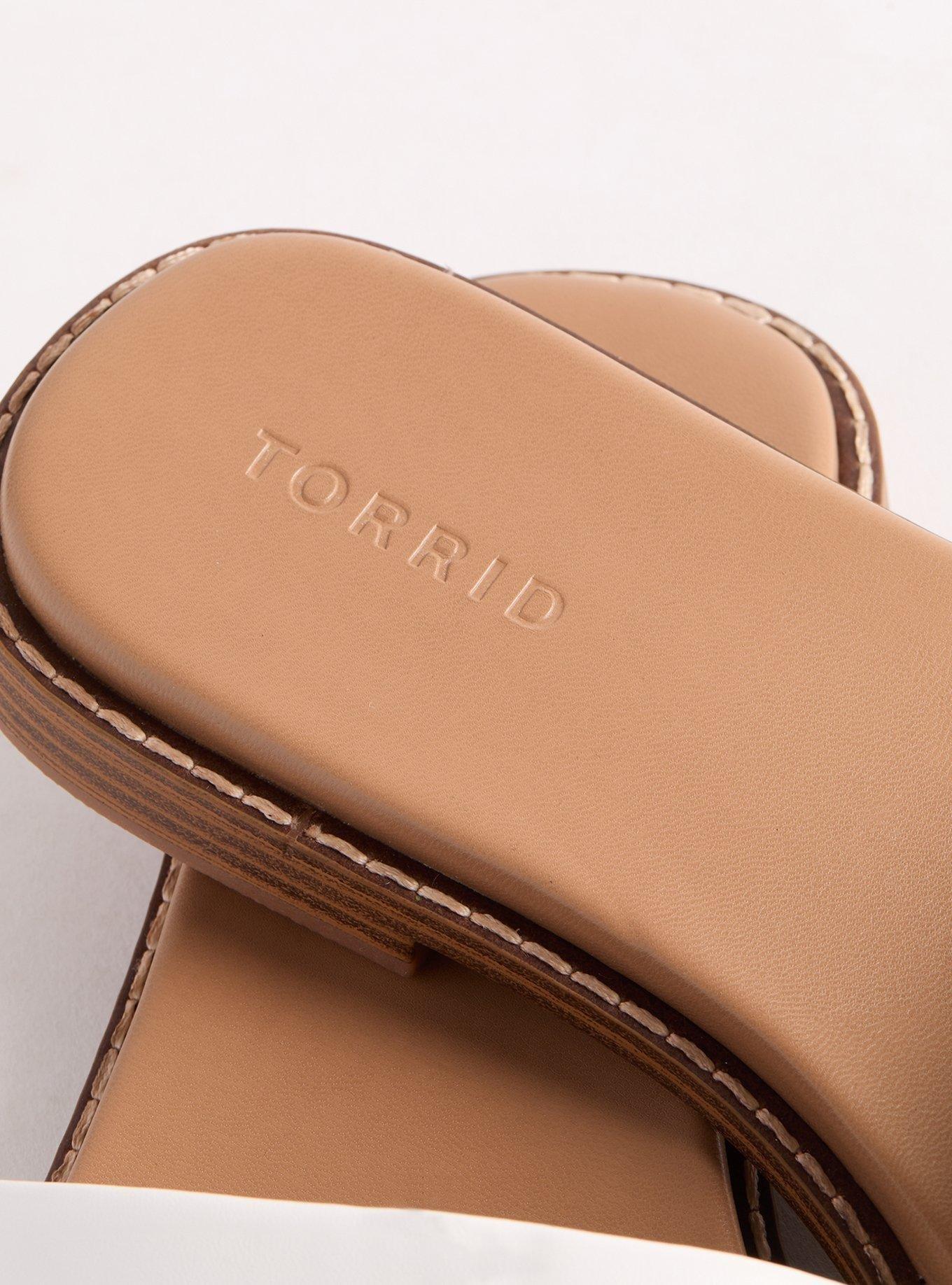 Plus Size - Single Band Square Toe Slide (WW) - Torrid