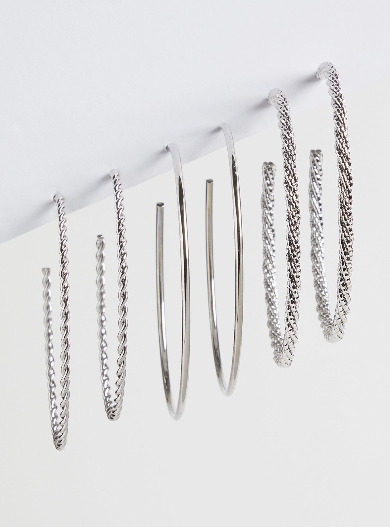 Plus Size - Large Hoop Earring Set - Torrid