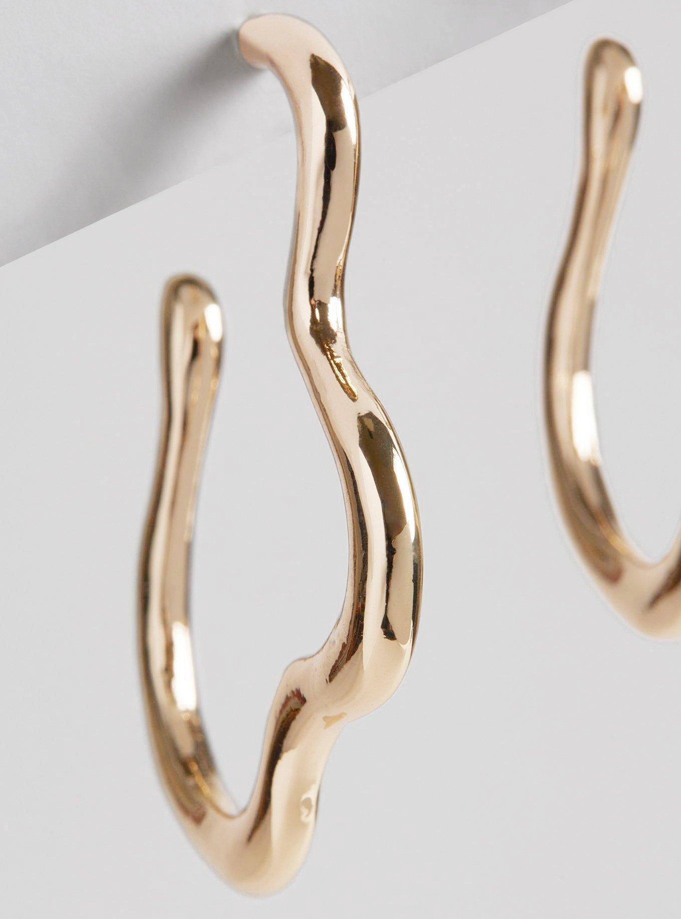 Plus Size - Wavy Hoop Earring - Torrid