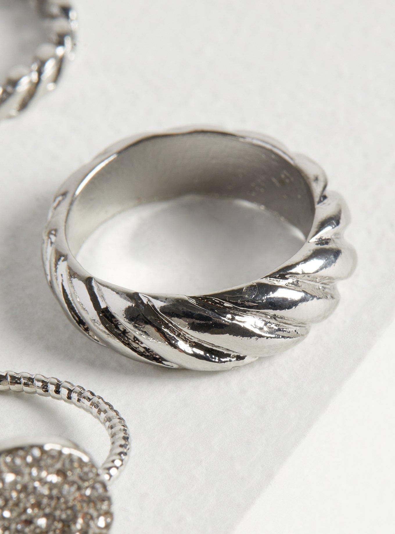 Plus Size - Pave Twist Ring Set - Torrid