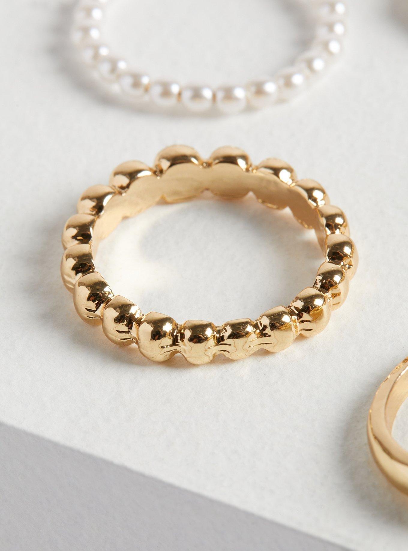 Plus Size - Pearl Ring Set - Torrid